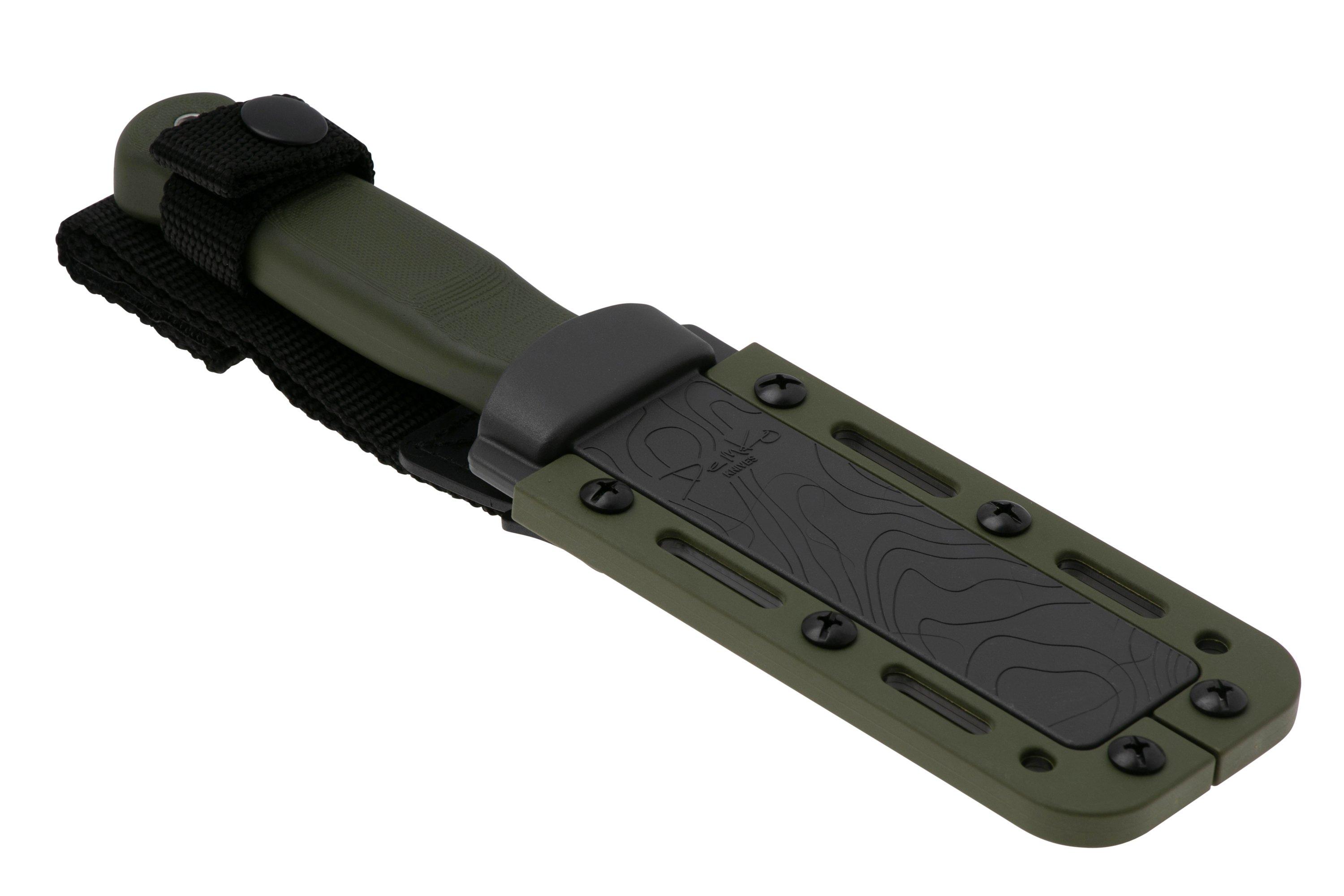 Demko Knives Armiger 4 Clip Point ARM4-80CrV2-OD-CLP OD-Green TPR ...