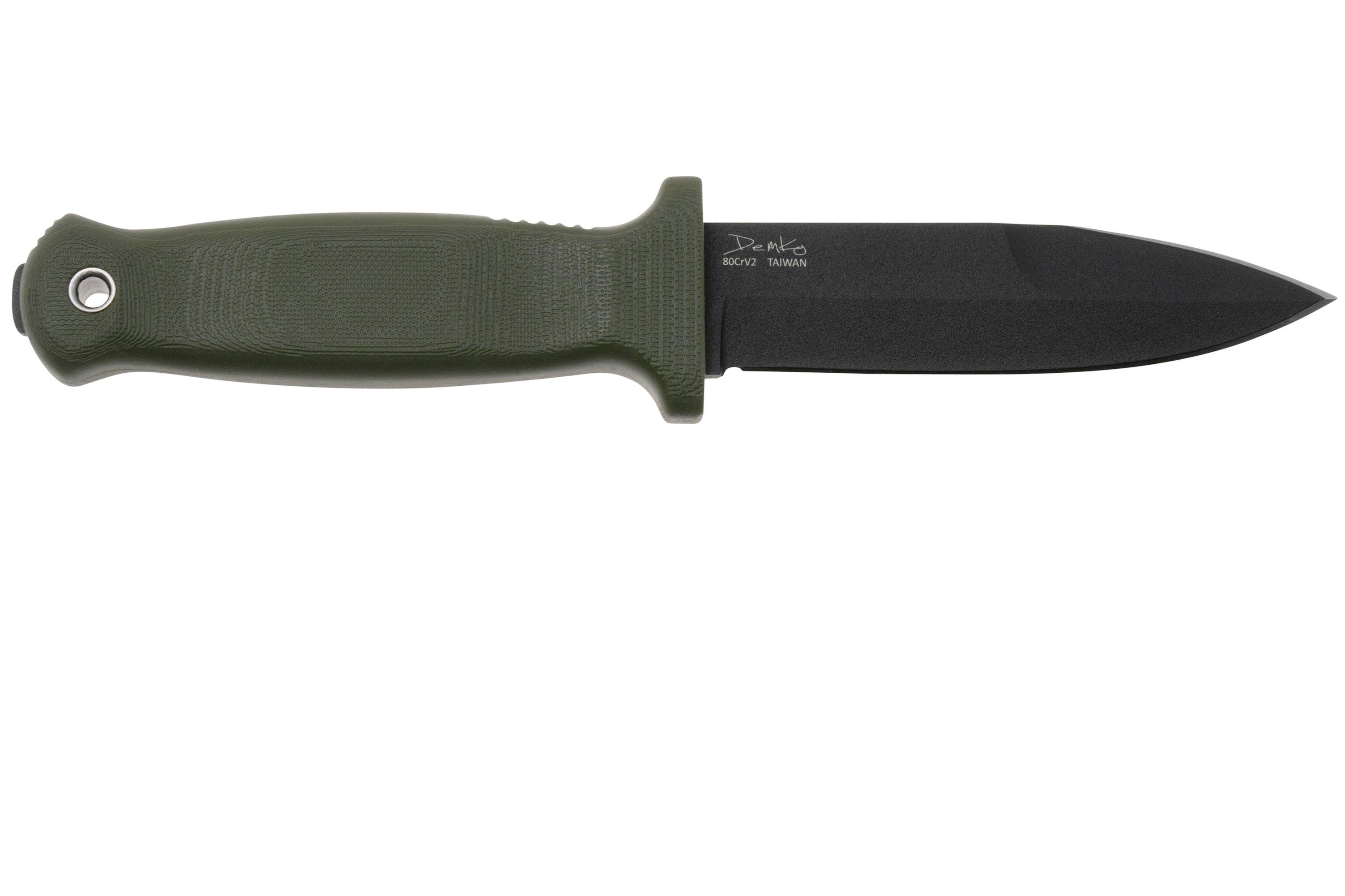 Demko Knives Armiger 4 Spear Point ARM4-80CrV2-OD-SPR OD-Green TPR ...