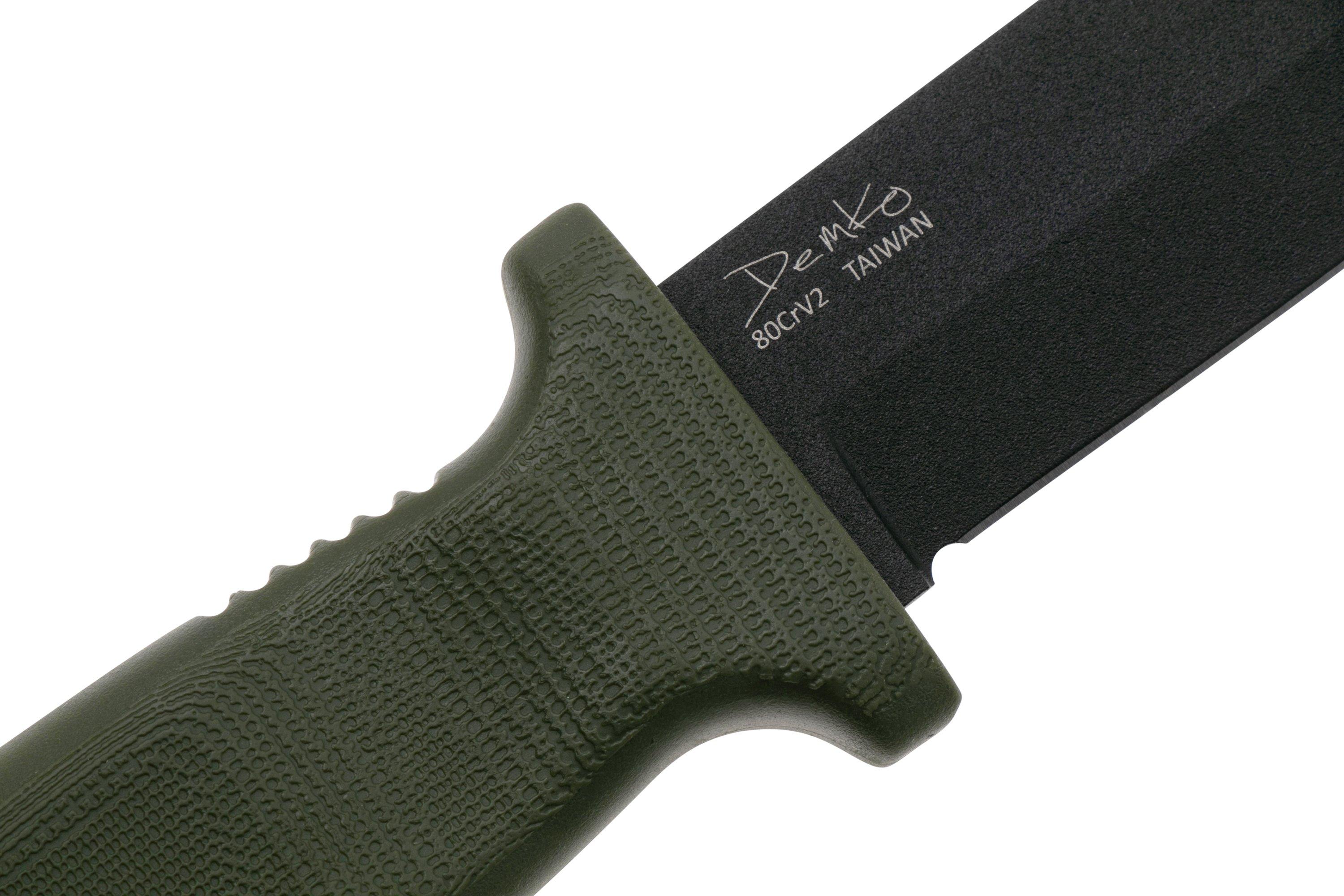 Demko Knives Armiger 4 Spear Point ARM4-80CrV2-OD-SPR OD-Green TPR ...