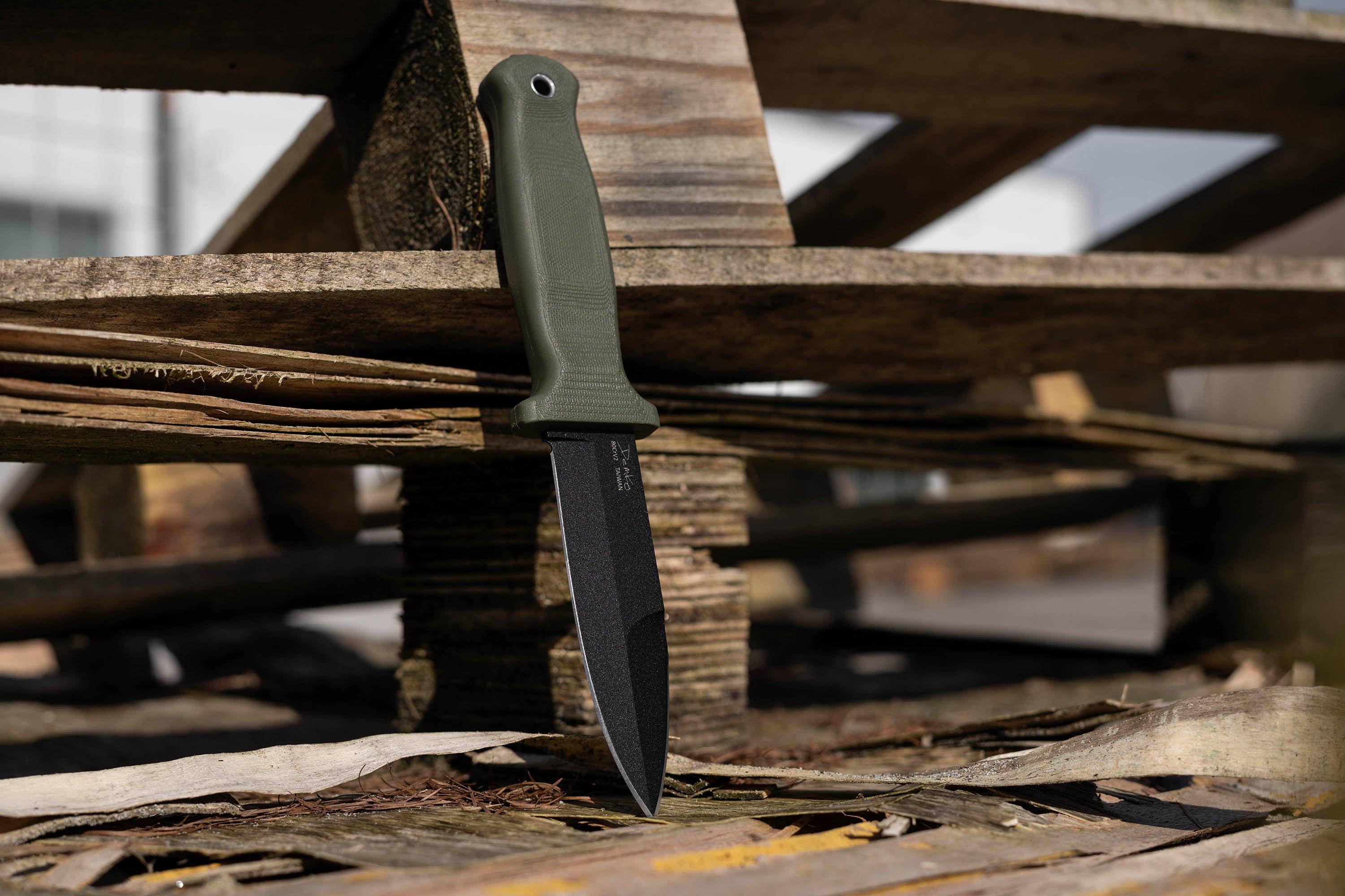 Demko Knives Armiger 4 Spear Point ARM4-80CrV2-OD-SPR OD-Green TPR ...