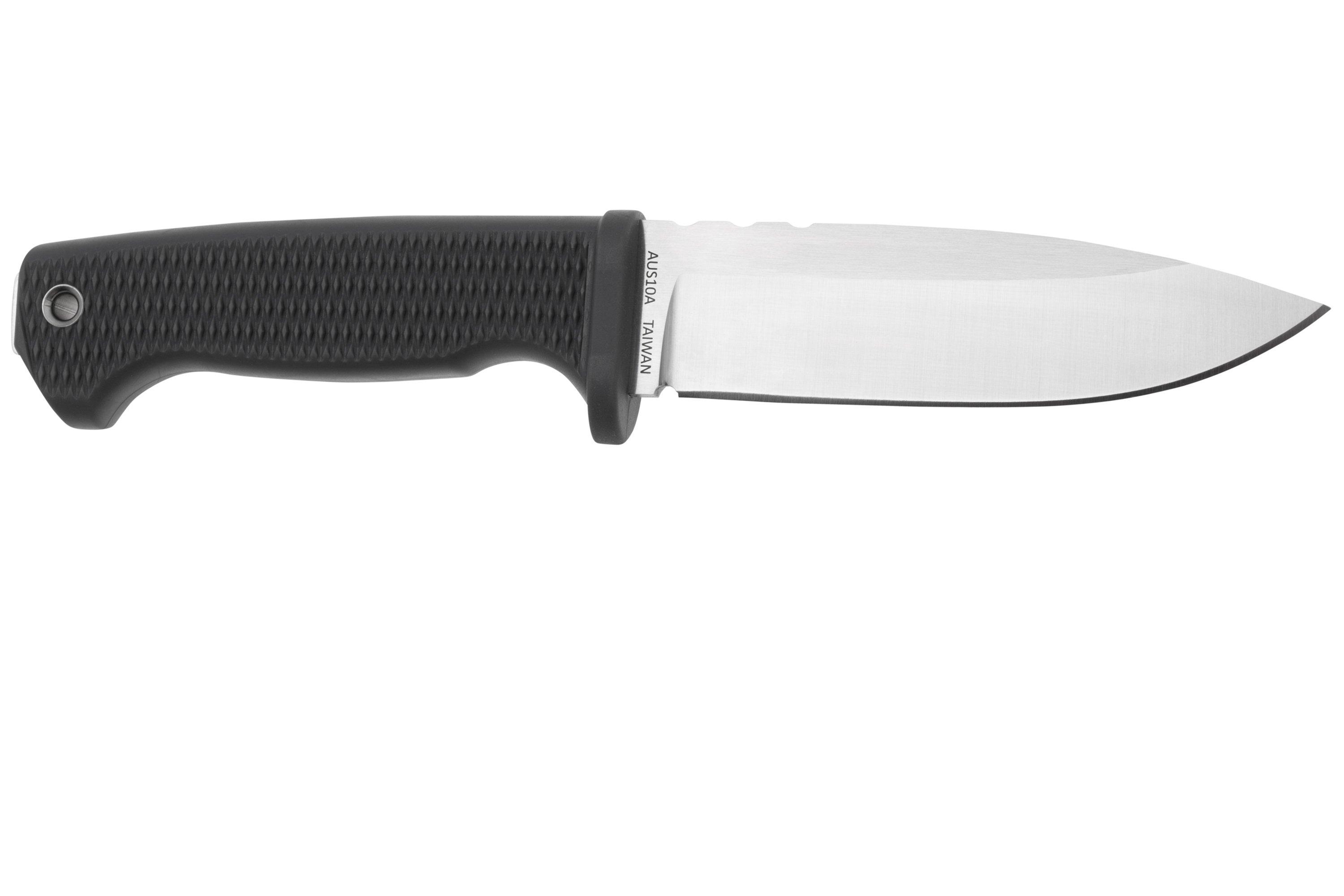 Demko Knives FreeReign AUS10A Drop Point FR-10A-GREY Grey Rubber ...