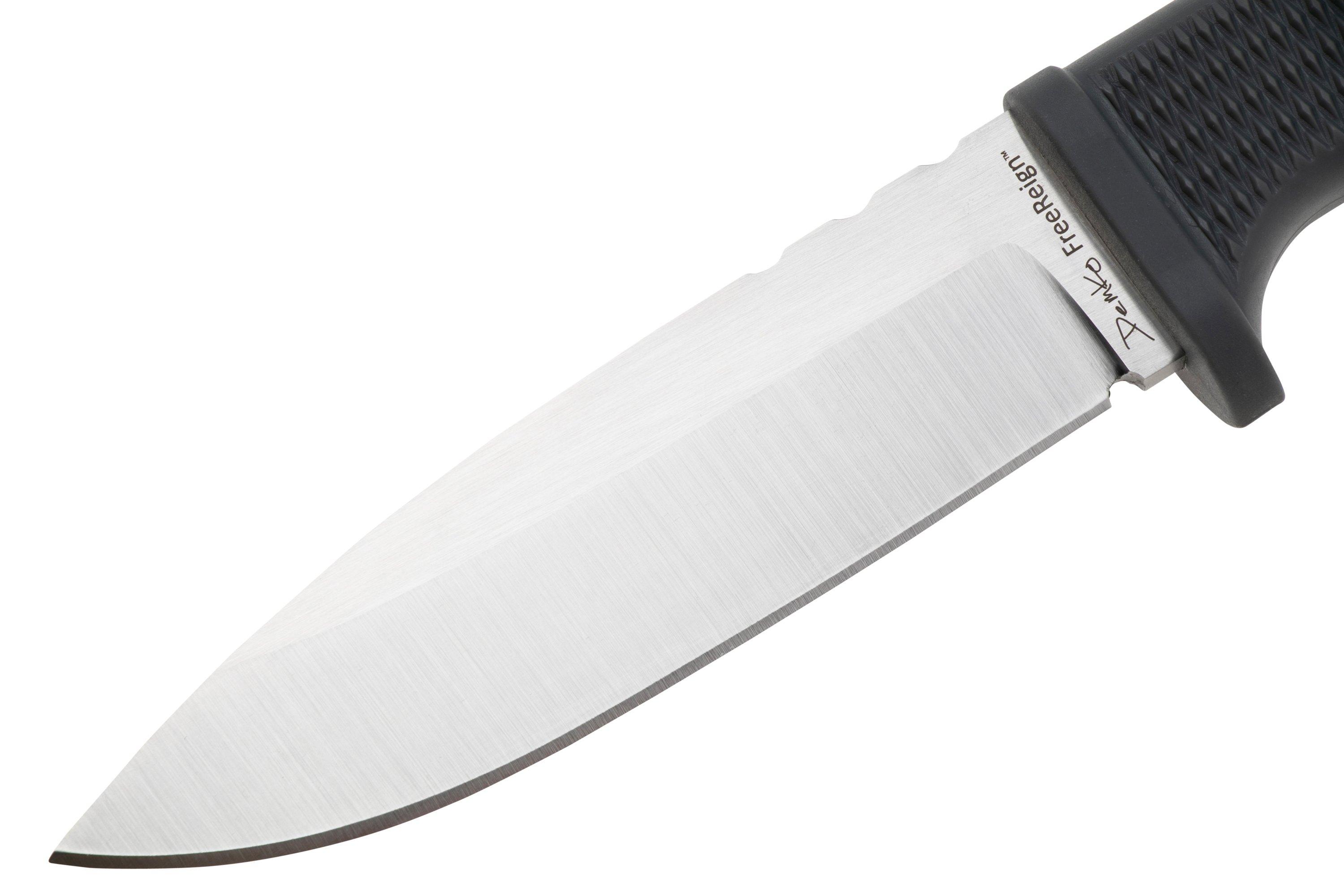 Demko Knives FreeReign AUS10A Drop Point FR-10A-GREY Grey Rubber ...