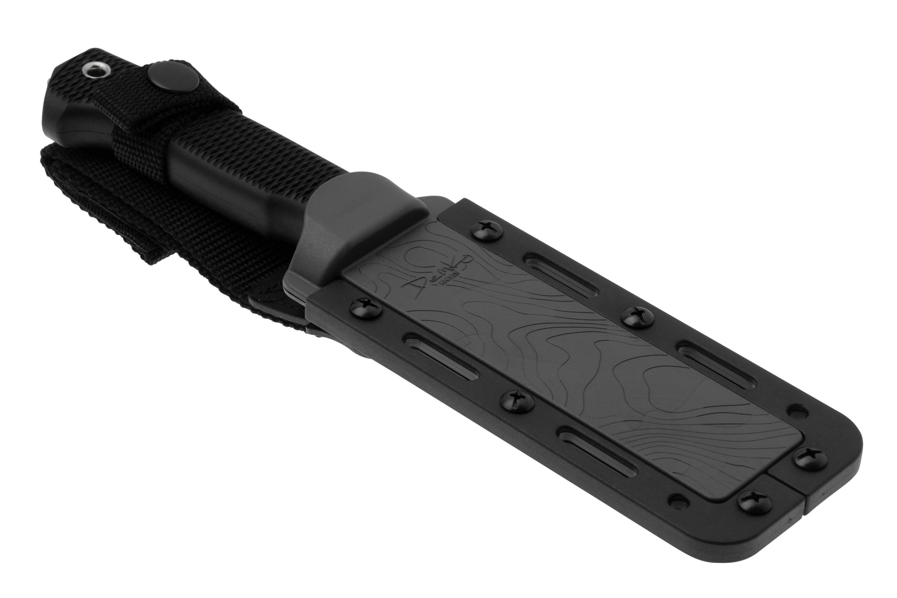 Demko Knives FreeReign AUS10A Tanto FR-10A-TBL Black Rubber, outdoor ...