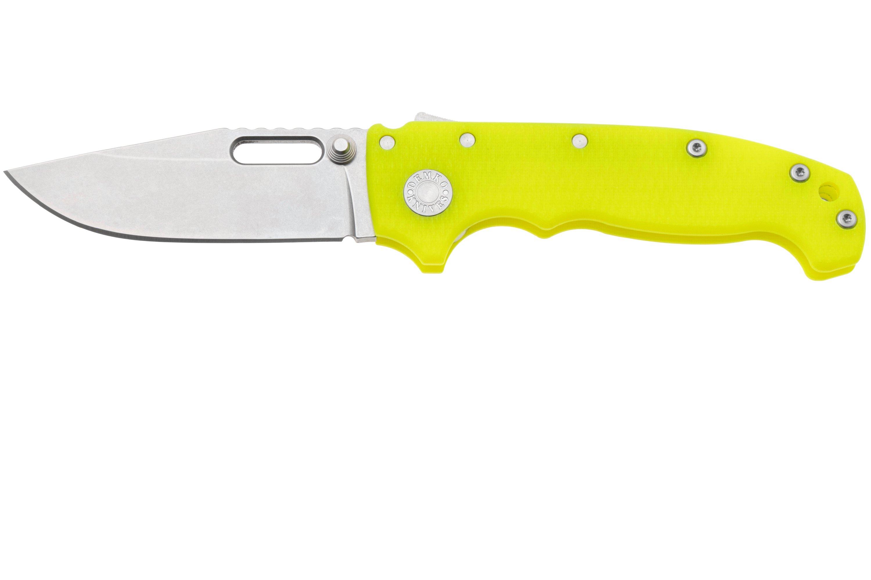 Demko MG AD20 Shark-Lock, Stonewashed MagnaCut Clip Point, MGAD20-MAG ...