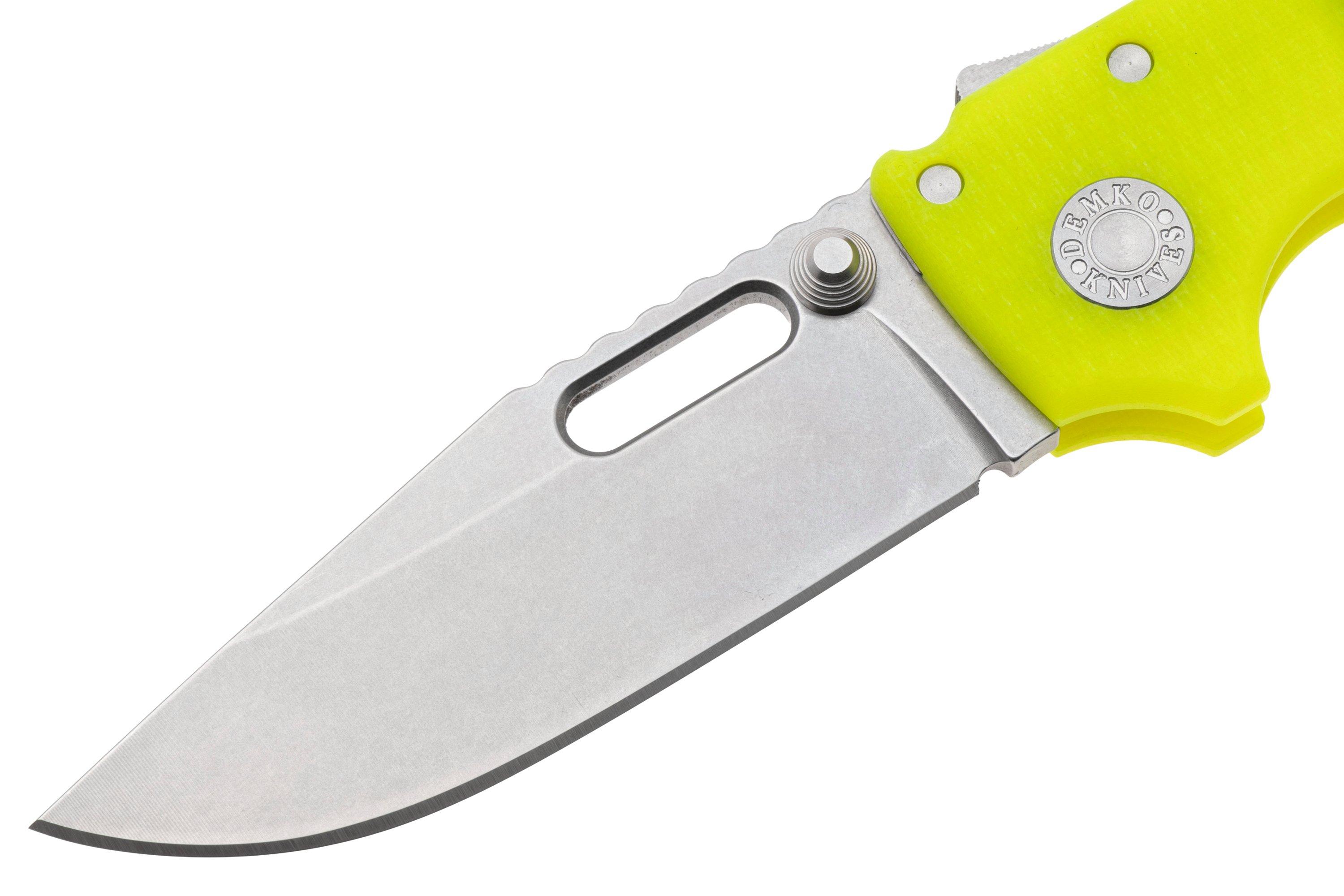 Demko MG AD20 Shark-Lock, Stonewashed MagnaCut Clip Point, MGAD20-MAG ...