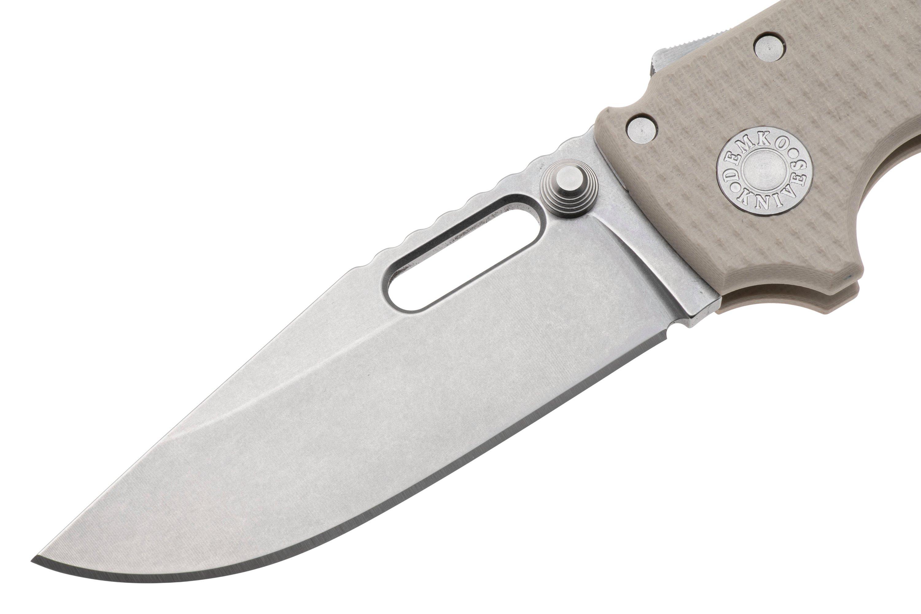 Demko MG AD20 Shark-Lock, Stonewashed MagnaCut Clip Point, MGAD20-MAG ...