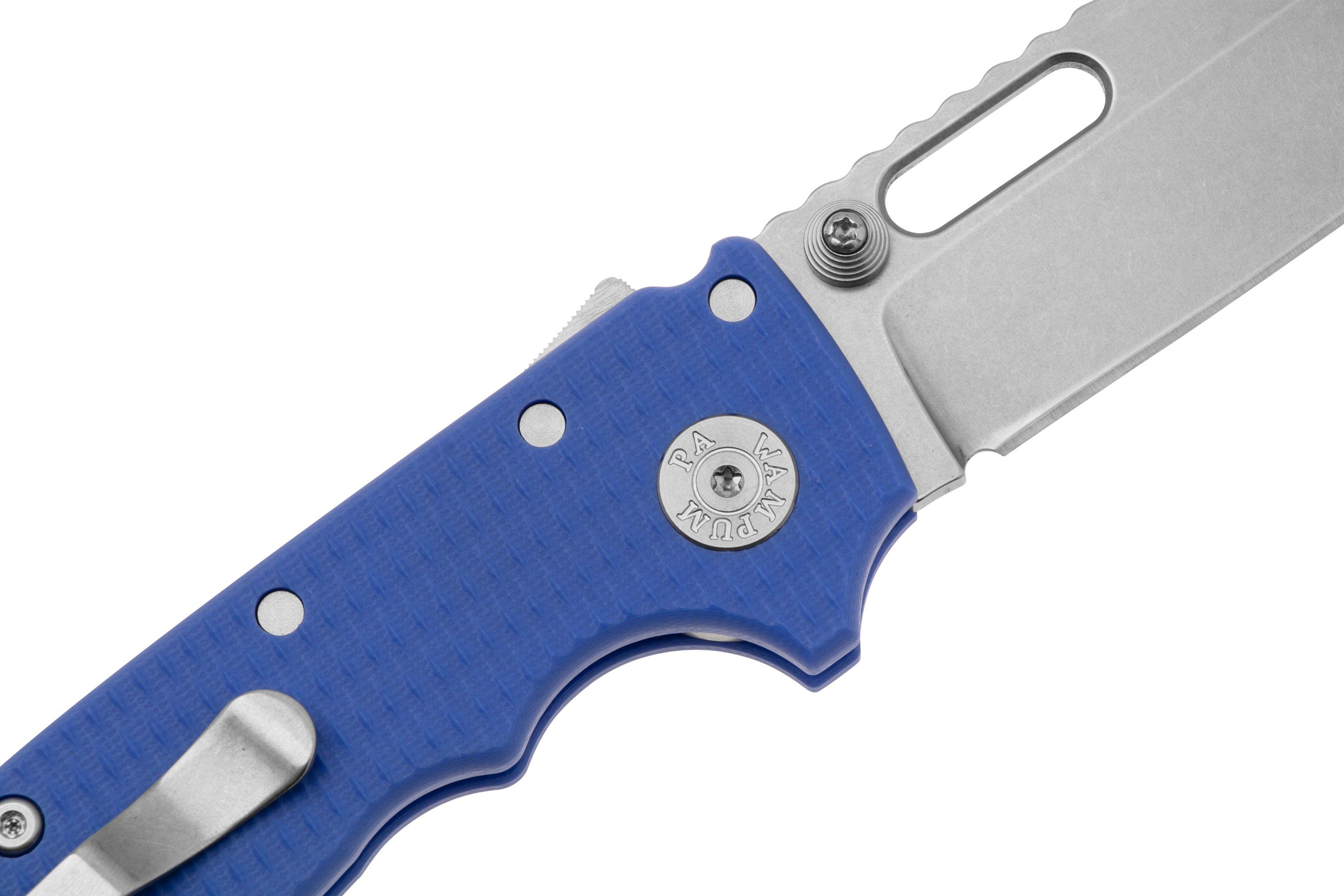 Demko Knives MG AD20S Shark-Lock, CPM 20CV Clip Point MGAD20S-BLUE2 ...