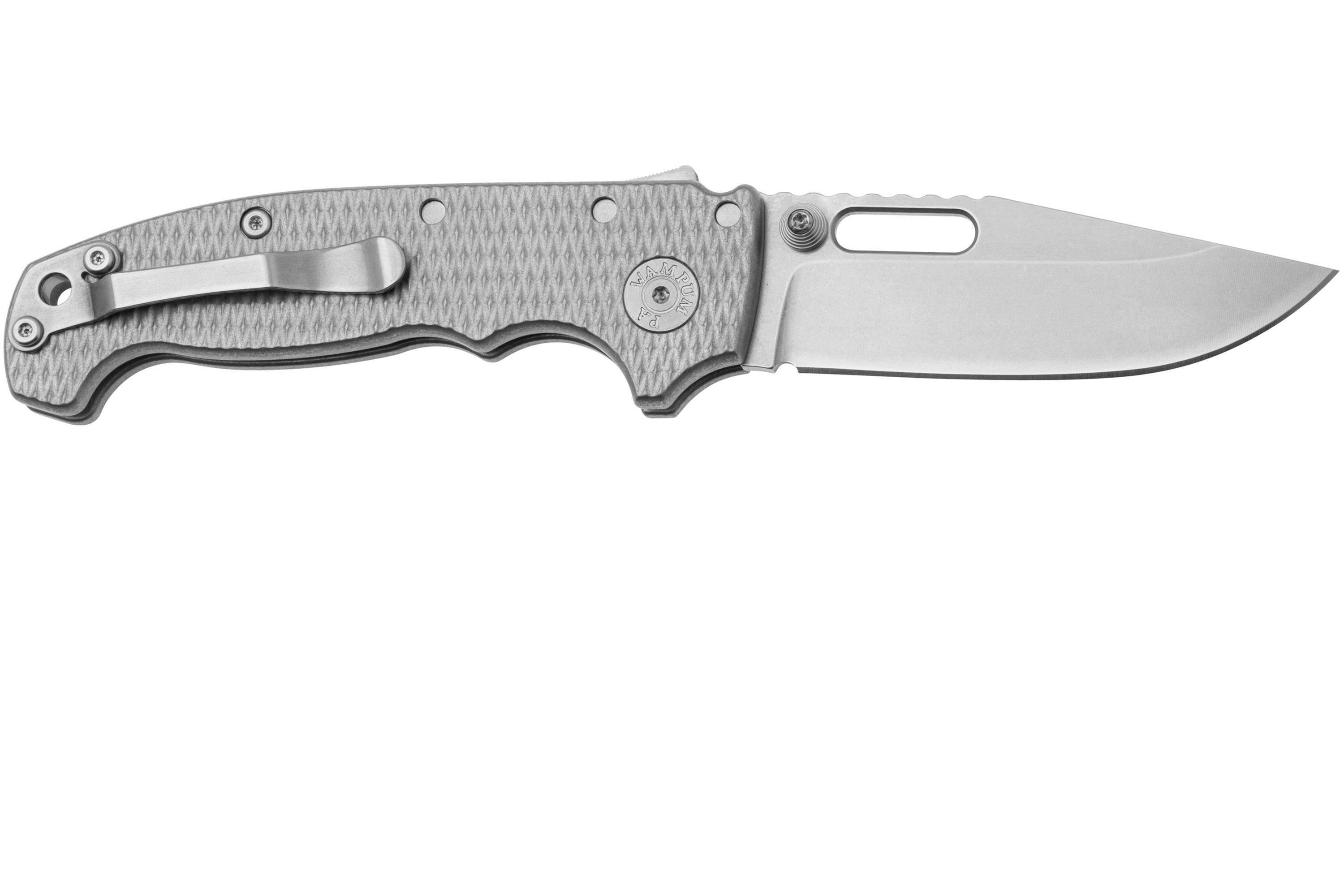 Demko Knives MG AD20S Shark-Lock, CPM 20CV Clip Point MGAD20S-TI-MLD ...