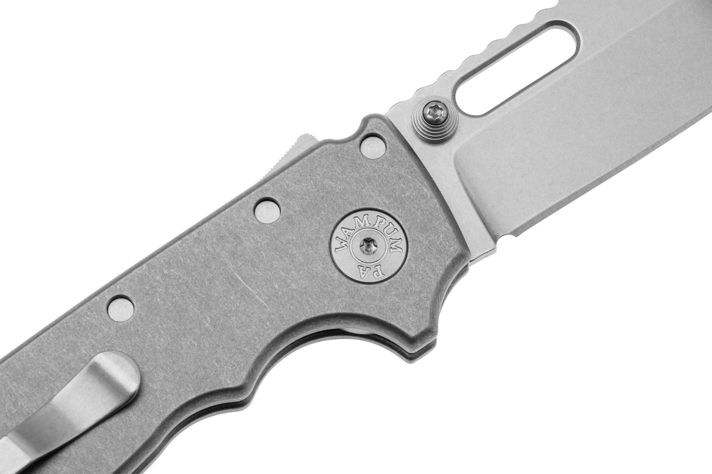 Demko Knives MG AD20S Shark-Lock, CPM 20CV Clip Point MGAD20S-TI-PLAIN ...