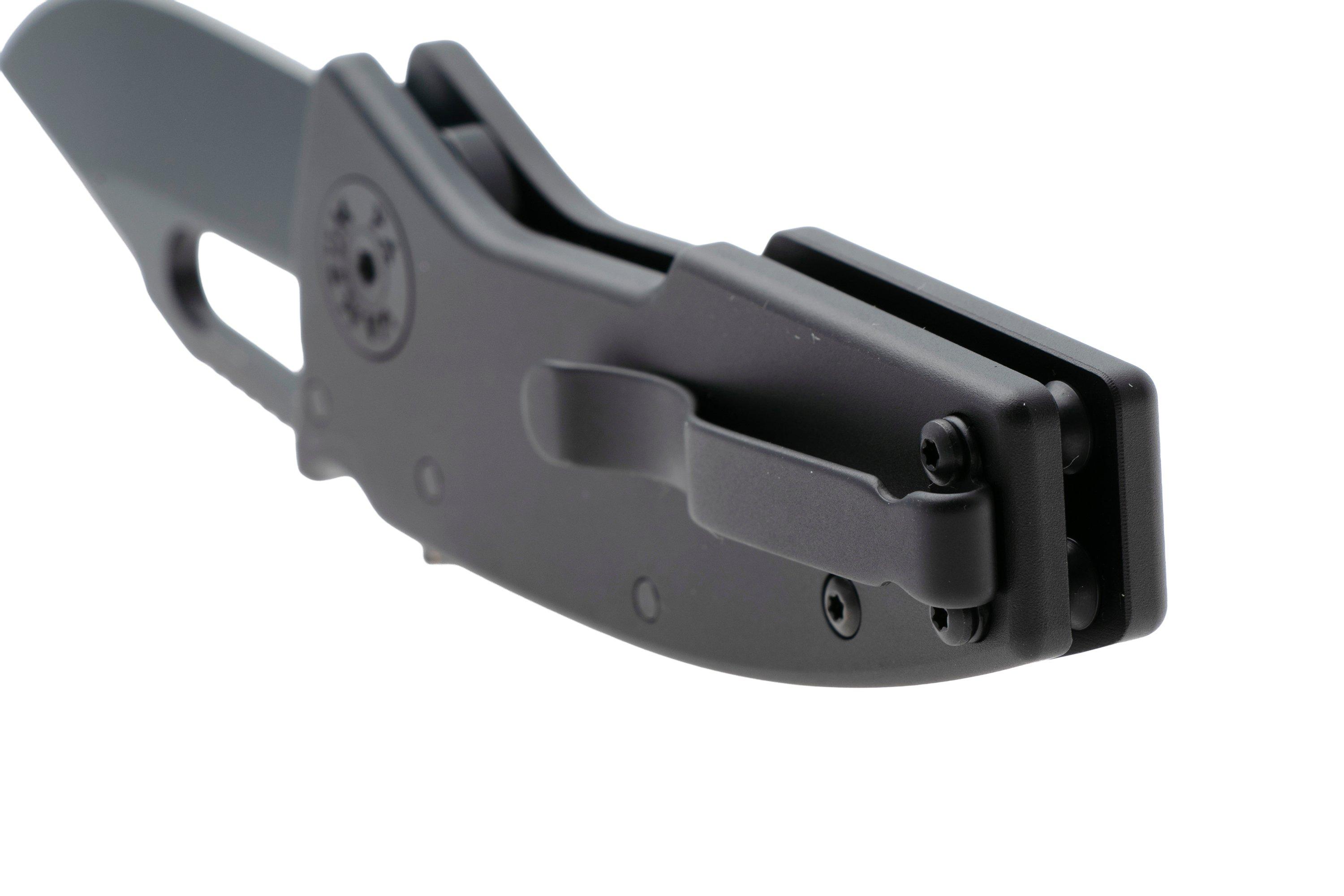 Demko Nano-Shark, NANO-20CV-BLACK ALUM-CP, Stealth DLC CPM 20CV Clip ...