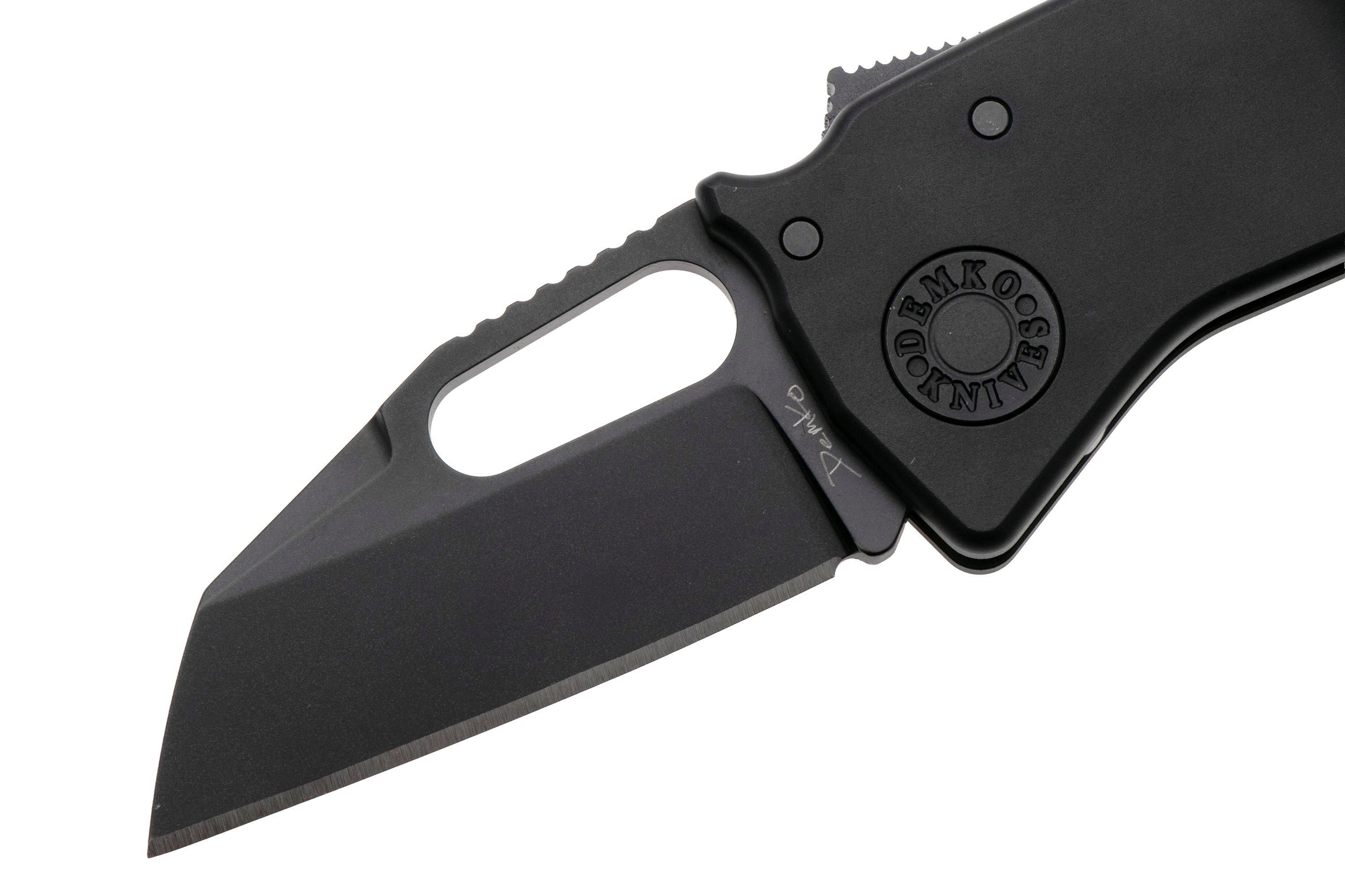 Demko Nano-Shark, NANO-20CV-BLACK ALUM-SF, Stealth DLC CPM 20CV Shark ...