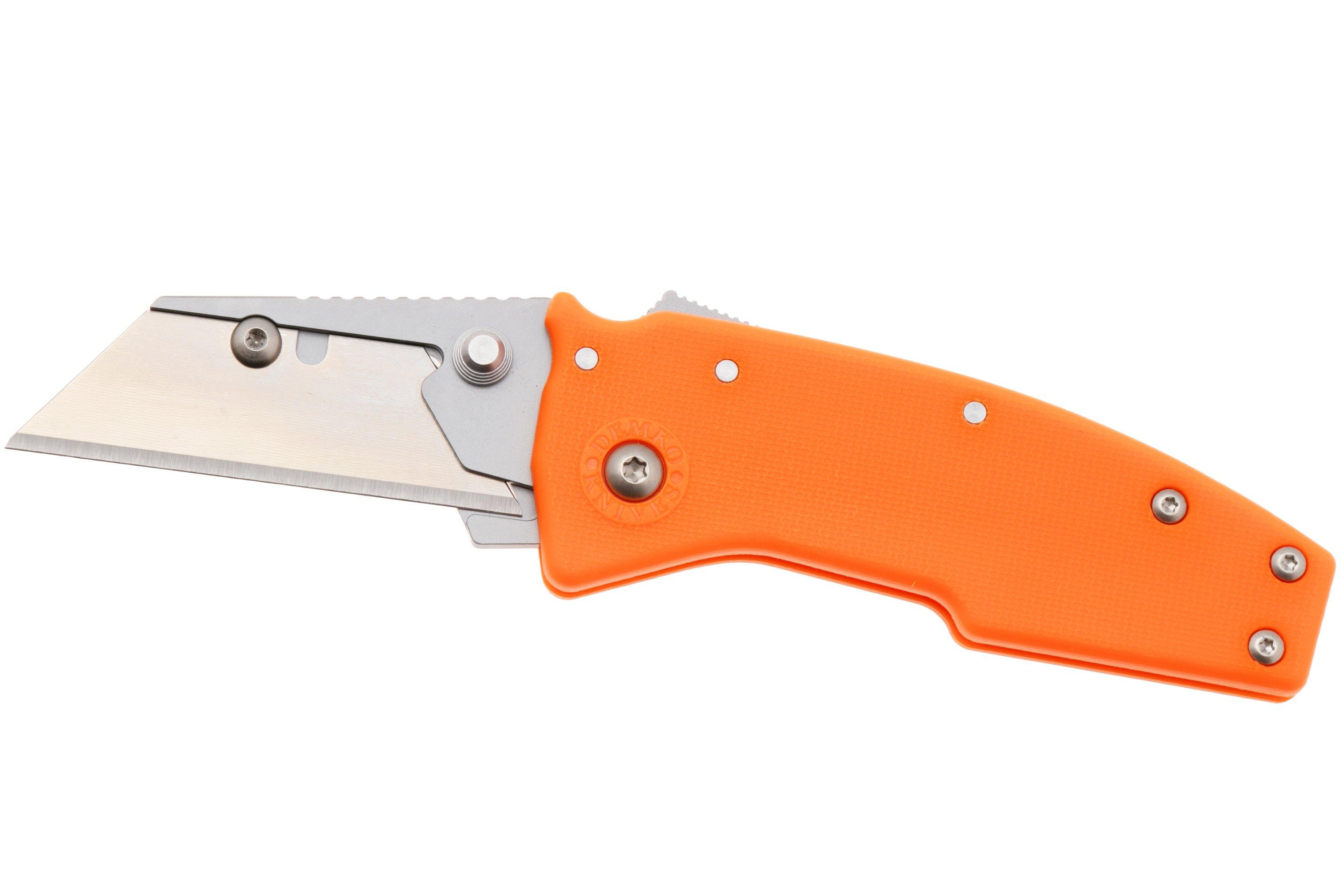 Demko Razor-Shark, RAZOR-SHARK-ORANGE, Satin Stainless Steel, Orange ...
