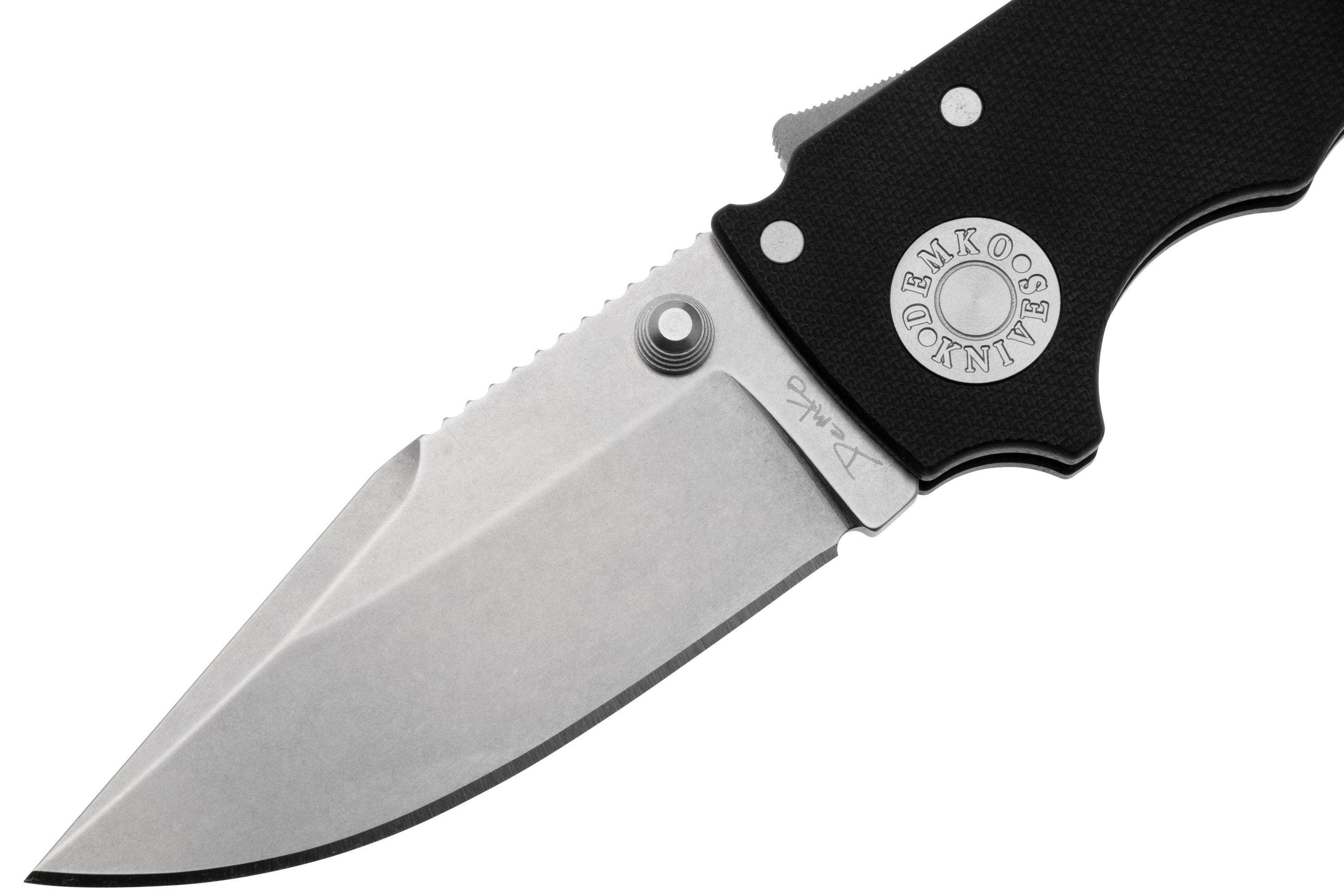 Demko Knives Shark-Cub Shark-Lock Clip Point SC-20CV-BLKG10-CP Black G10, Taschenmesser ...