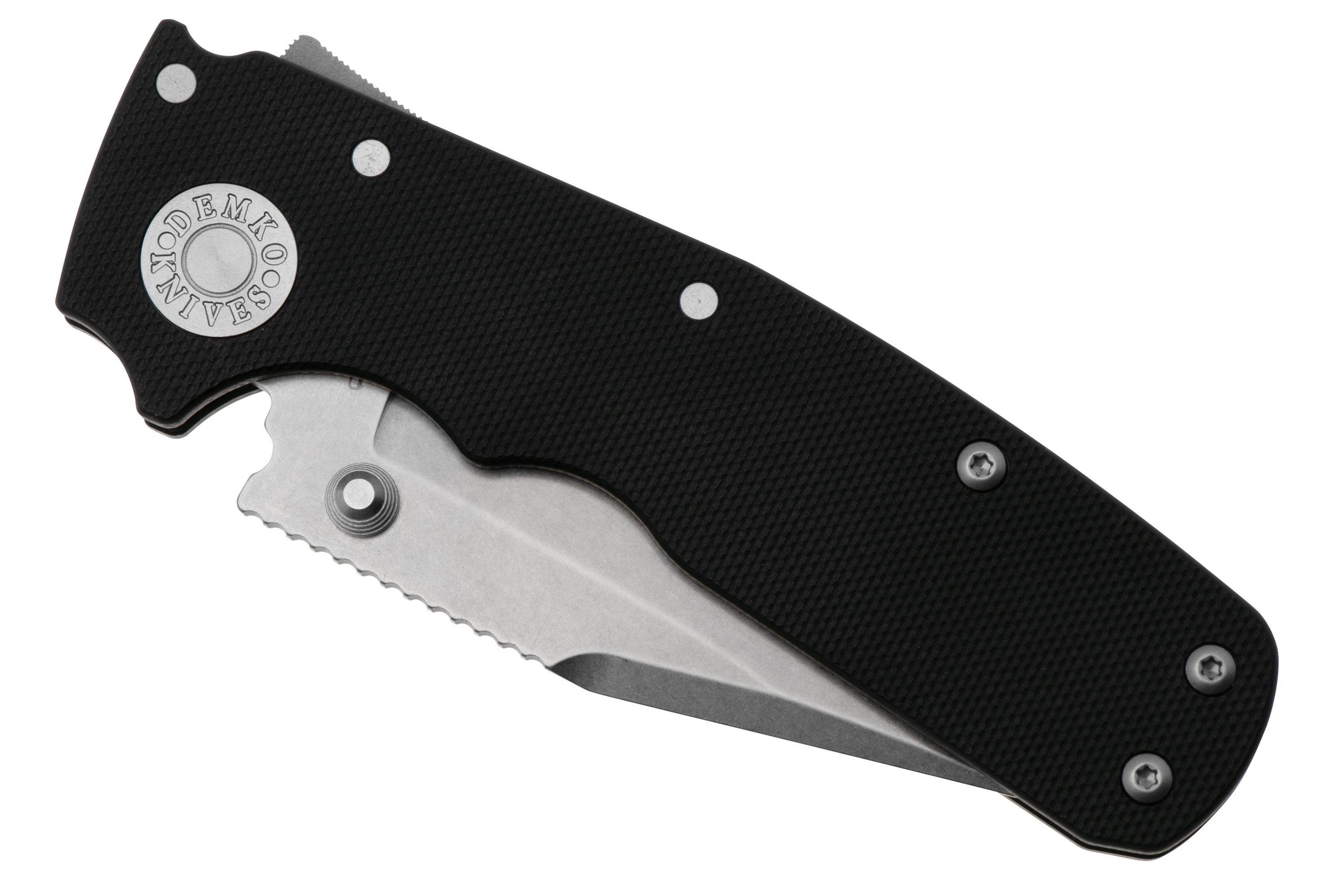 Demko Knives Shark-Cub Shark-Lock Clip Point SC-20CV-BLKG10-CP Black G10, Taschenmesser ...