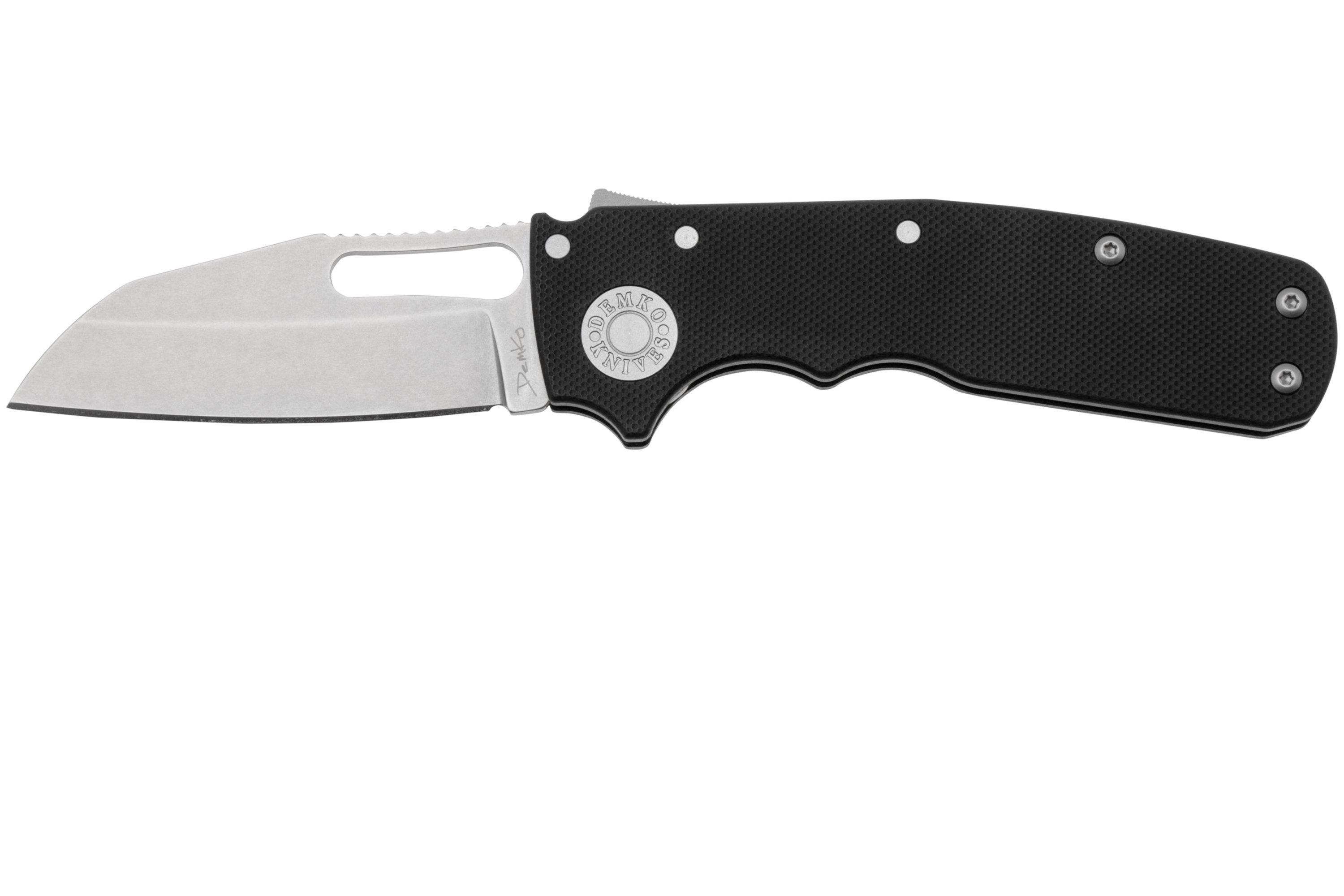Demko Knives Shark-Cub Shark-Lock Shark Foot SC-20CV-BLKG10-SF Black ...