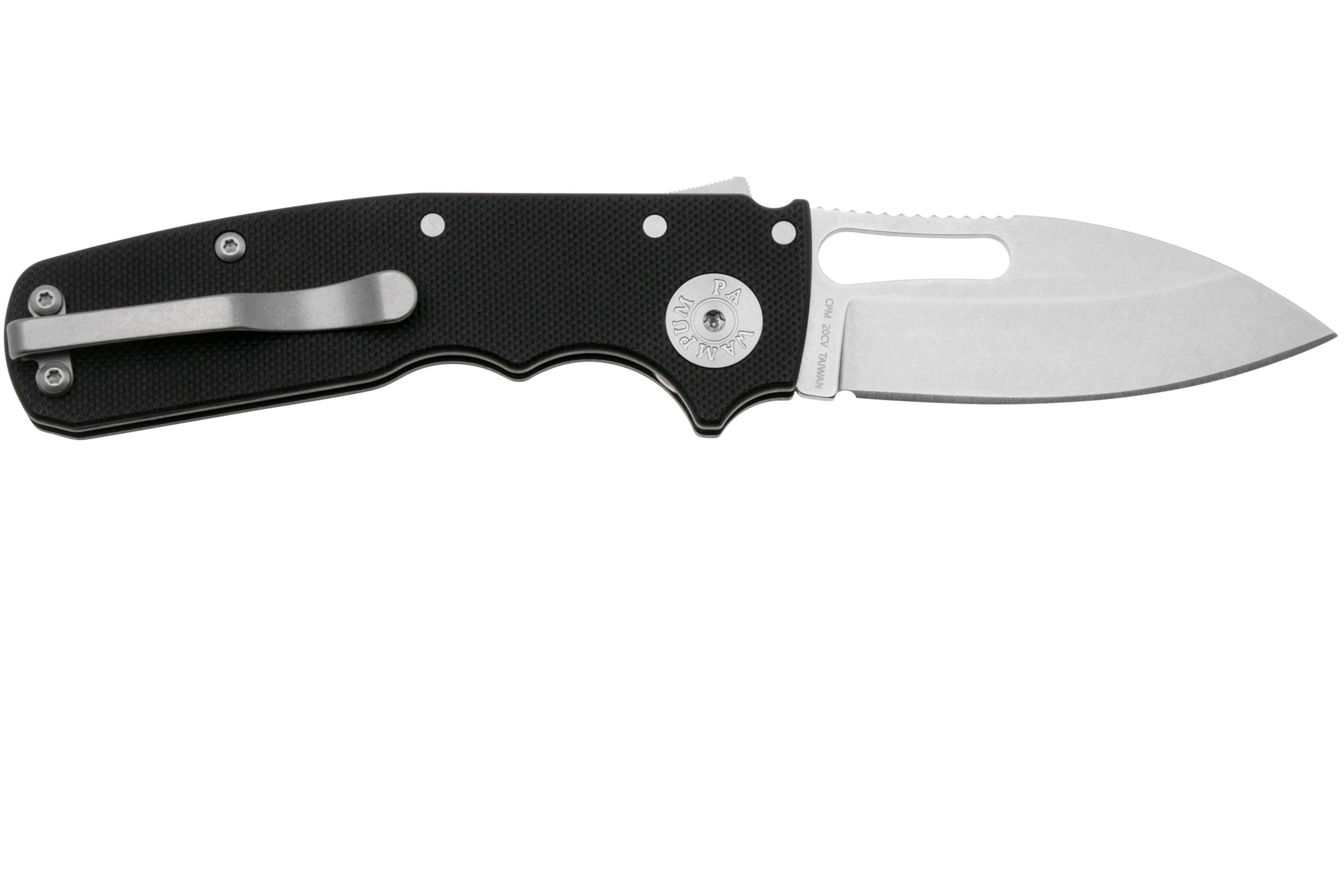 Demko Knives Shark-Cub Shark-Lock Slicer Shark SC-20CV-BLKG10-SS Black ...