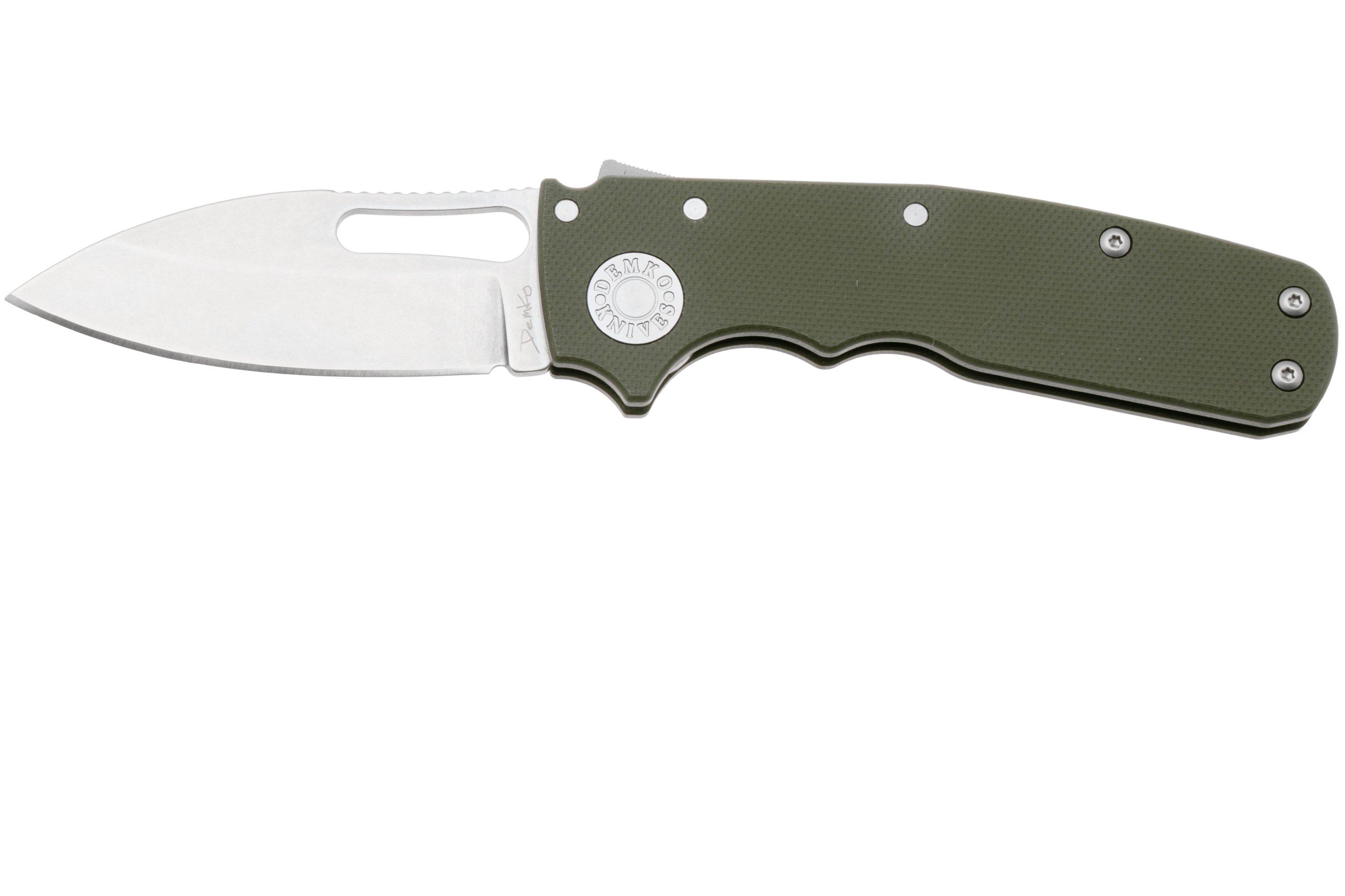 Demko Knives Shark-Cub Shark-Lock Slicer Shark SC-20CV-G10-OD-SS OD ...