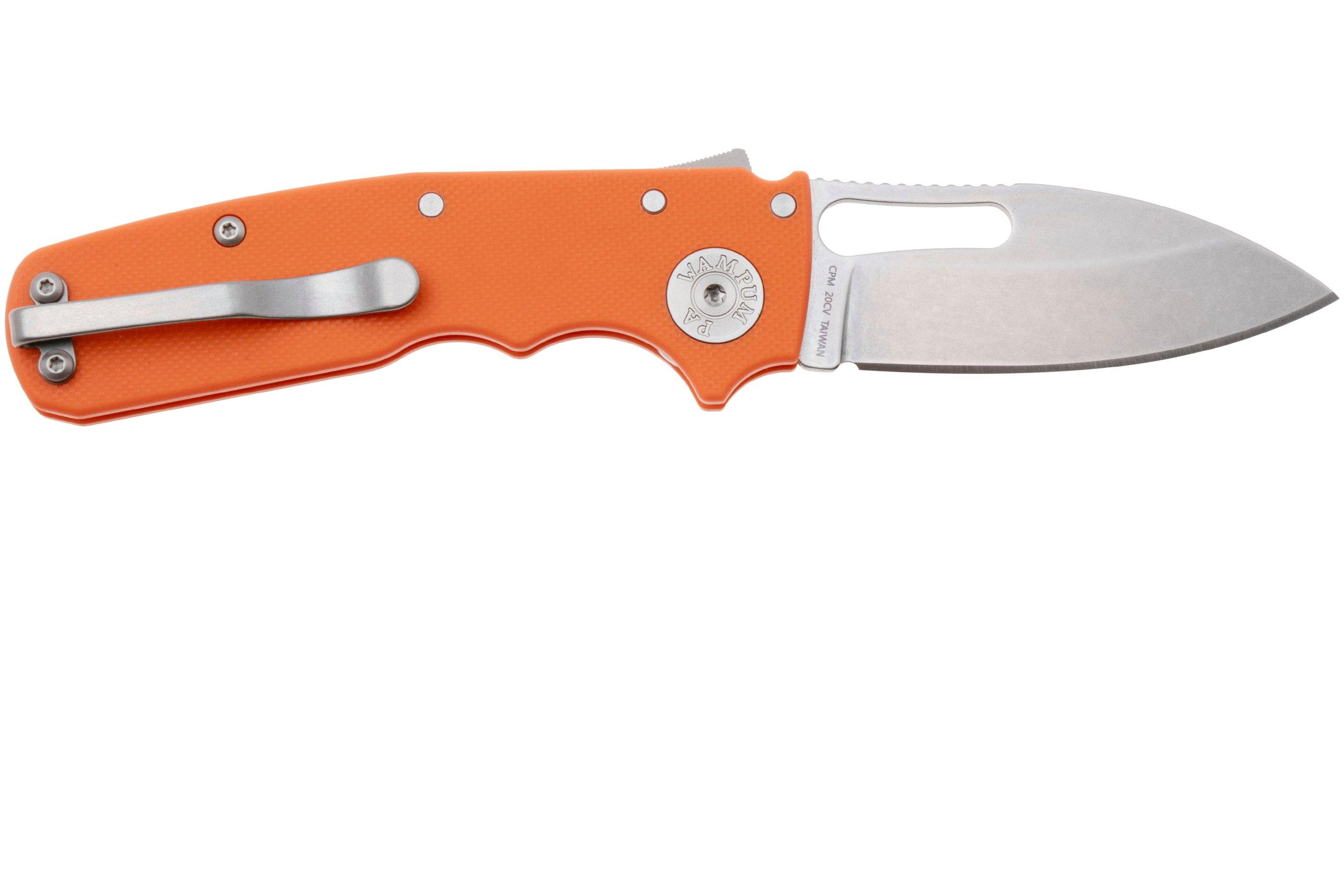 Demko Knives Shark-Cub Shark-Lock Slicer Shark SC-20CV-G10-ORG-SS ...