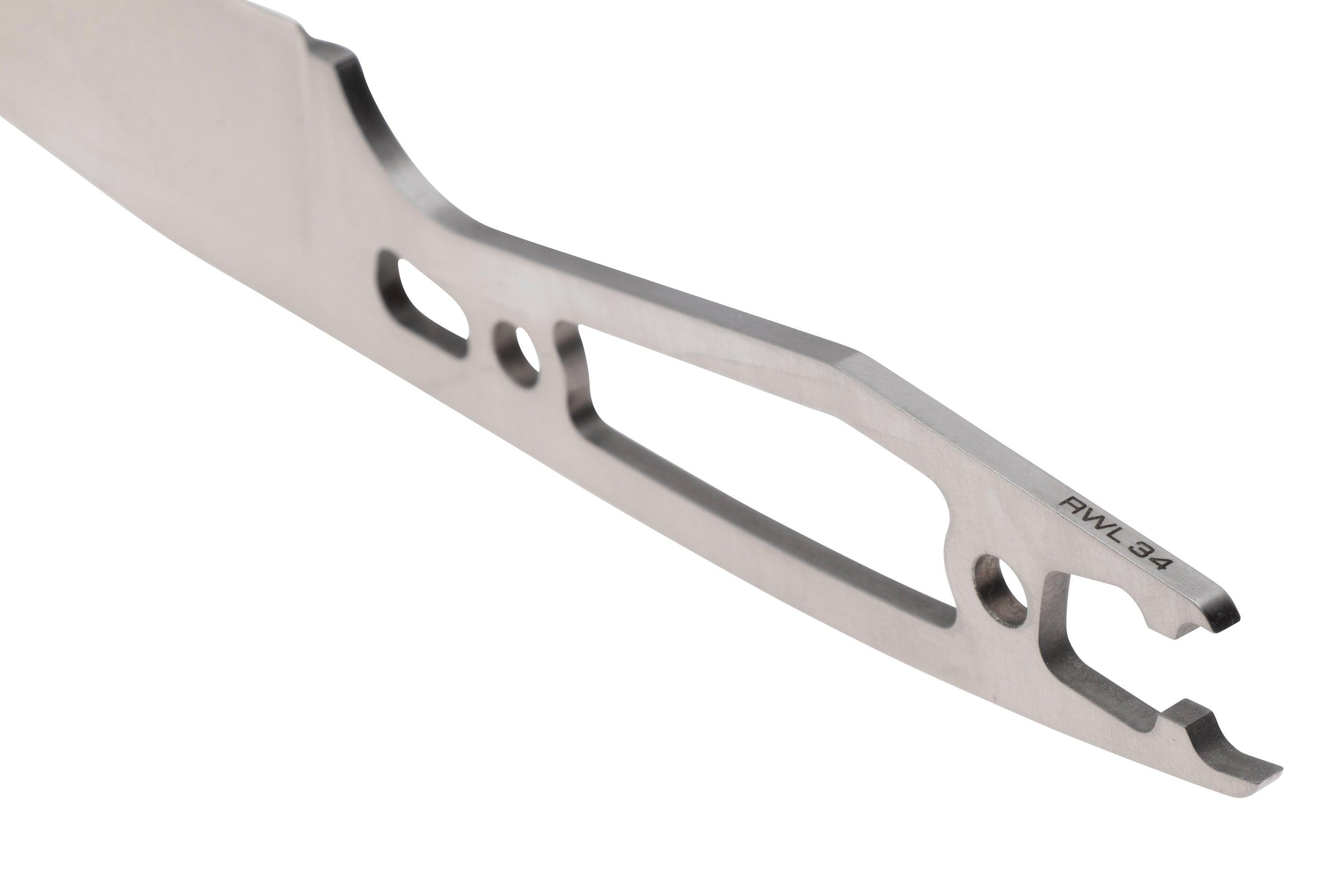 Daily Customs AK1 Reverse Tanto Satin RWL34, couteau fixe | Achetez à ...