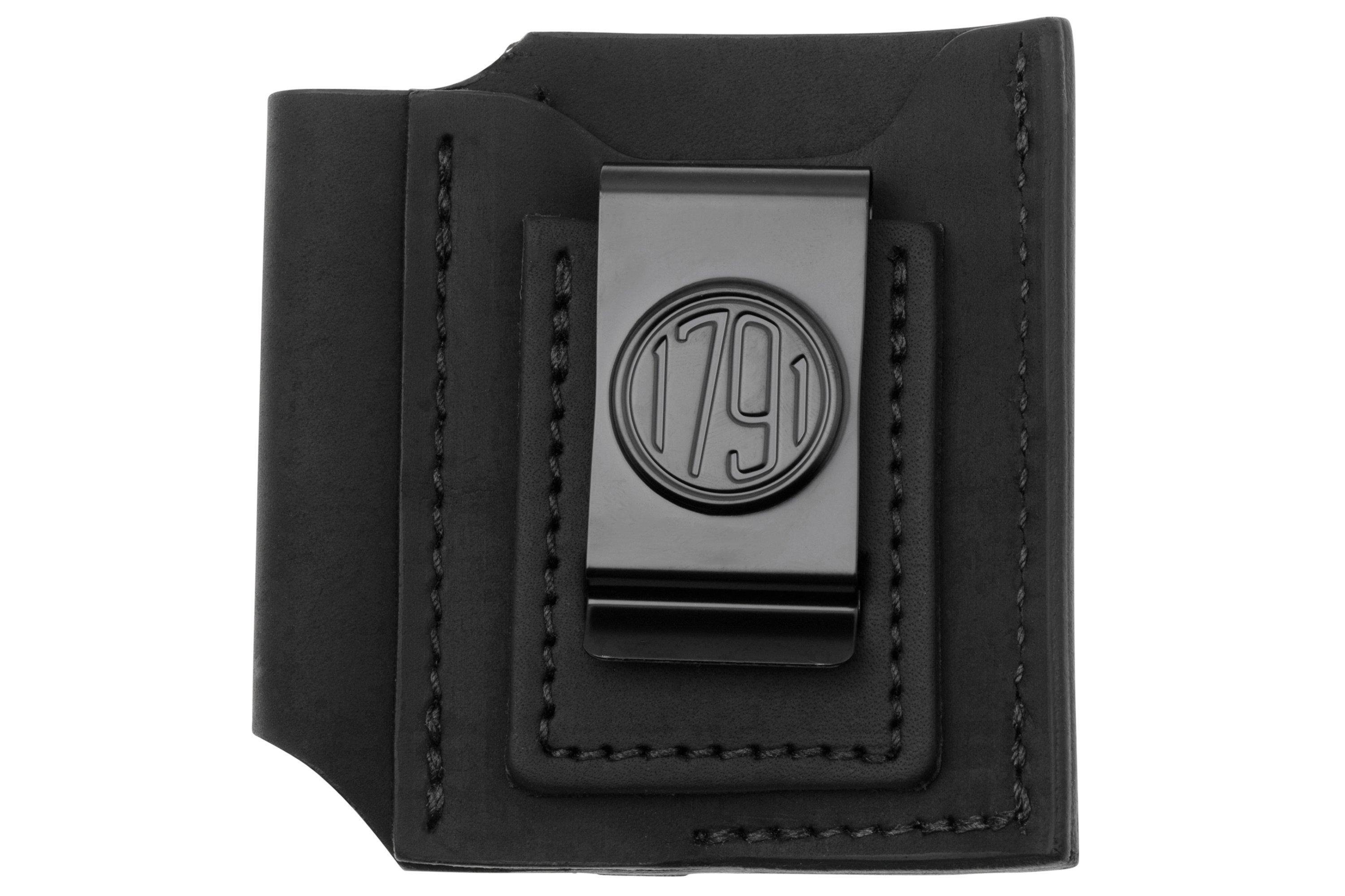 1791 EDC Action-Clip Duo Tool Organizer EDC-AC-DUO-BLK-A Black, leather ...