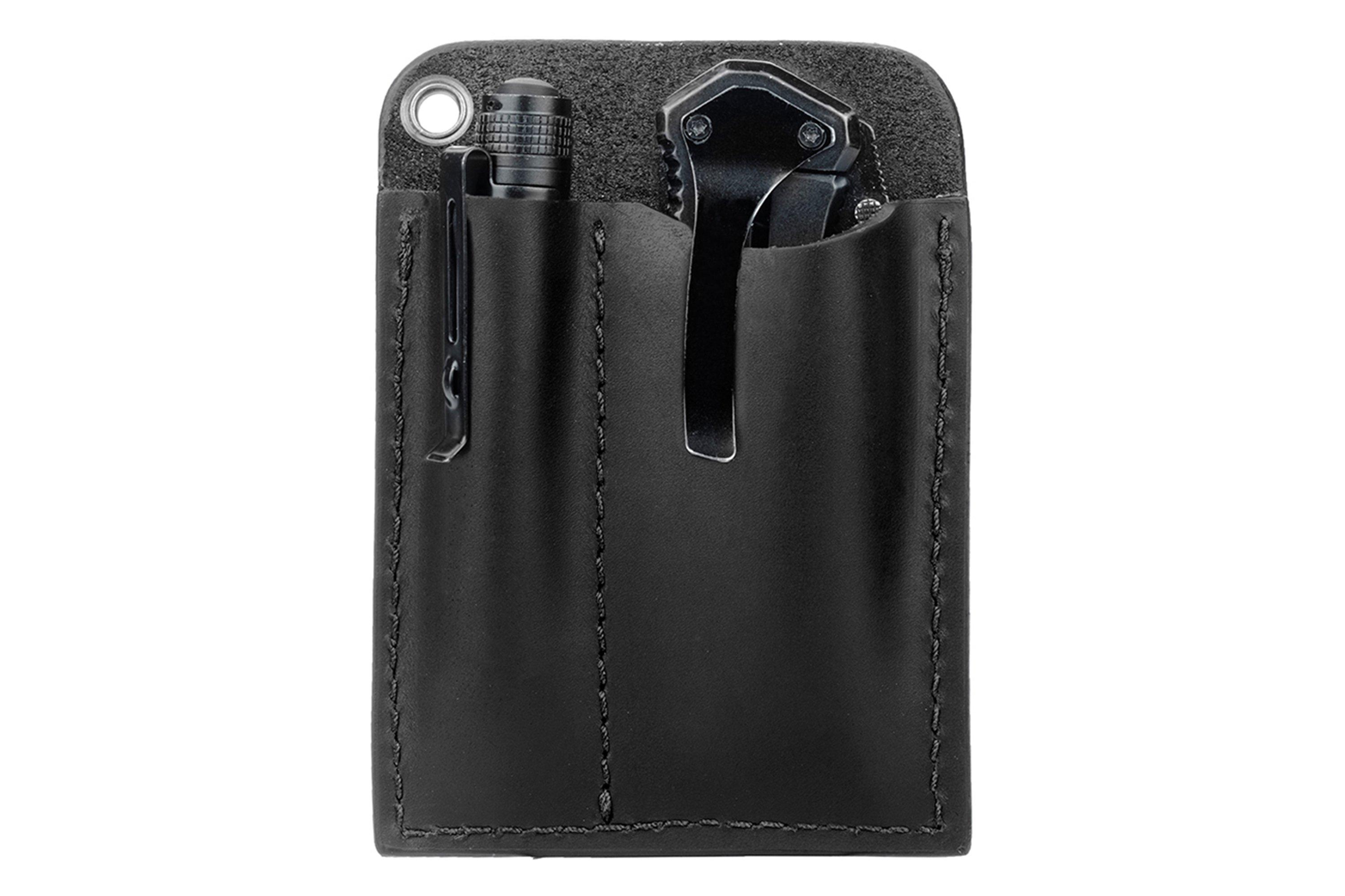 1791 EDC Pocket Tool Organizer EDC-PK-ORG-BLK-A Black, leather pocket ...