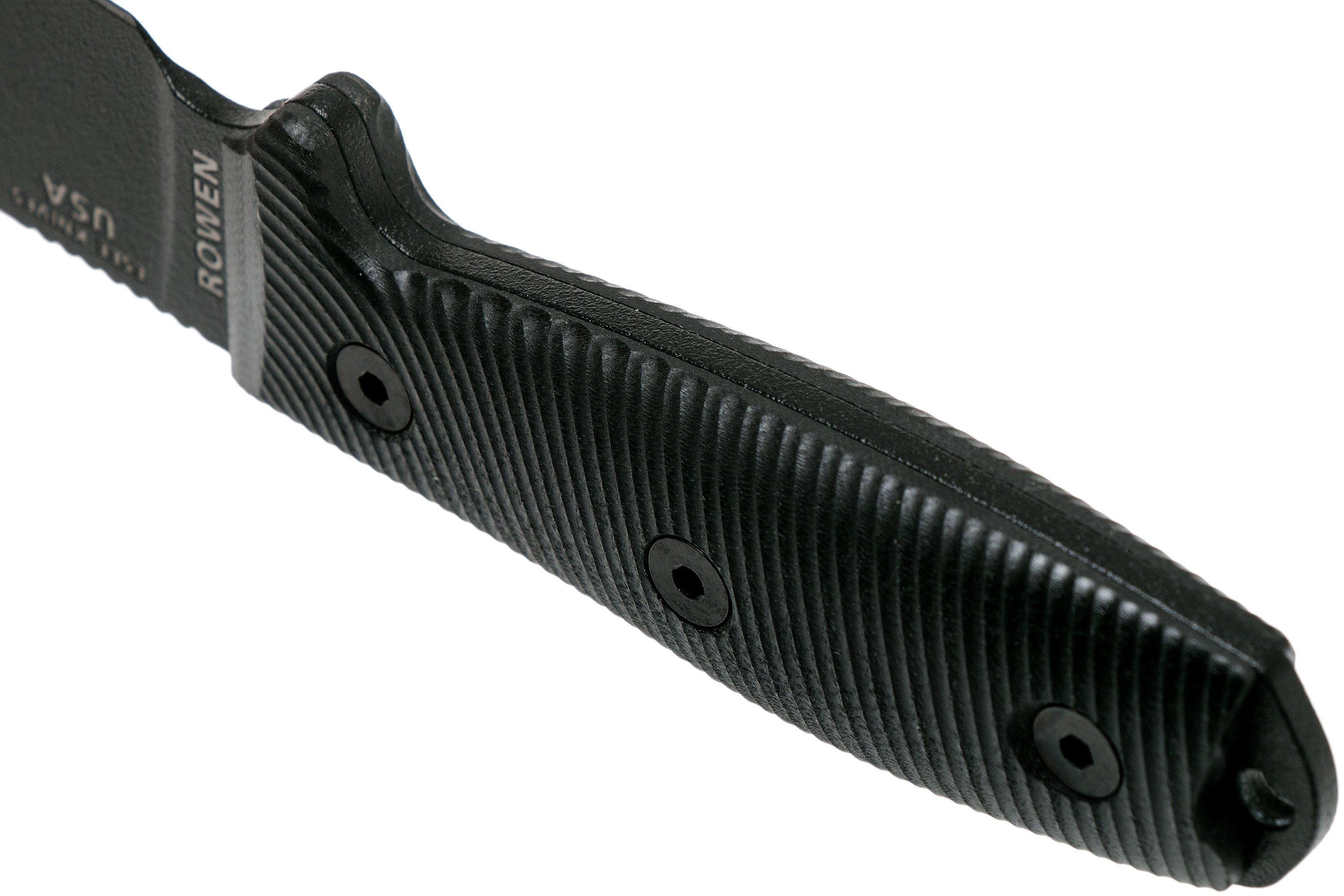 ESEE Model 3 Black Blade 3D Black G10 survival knife 3PMB-001 black ...