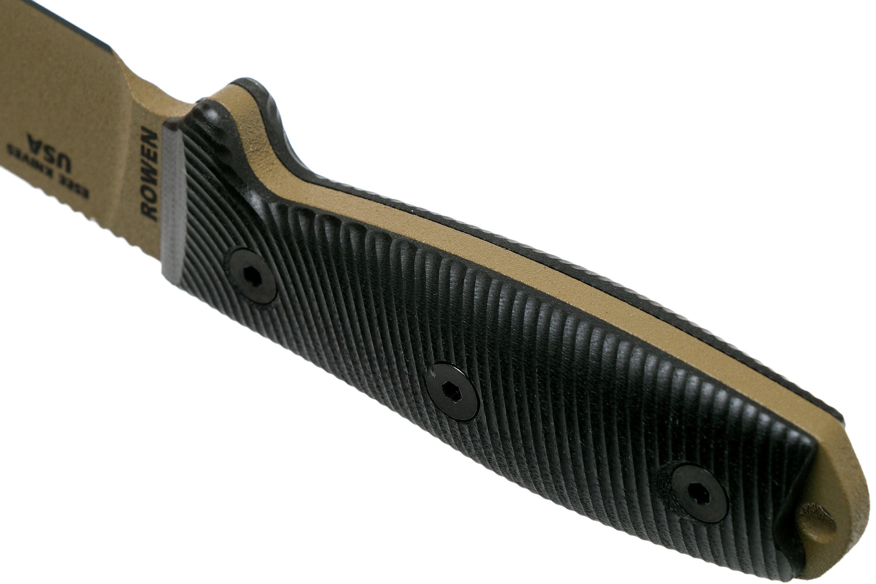 ESEE Model 4 Dark Earth Blade 3D Black G10 survival knife 4PDE-001 ...