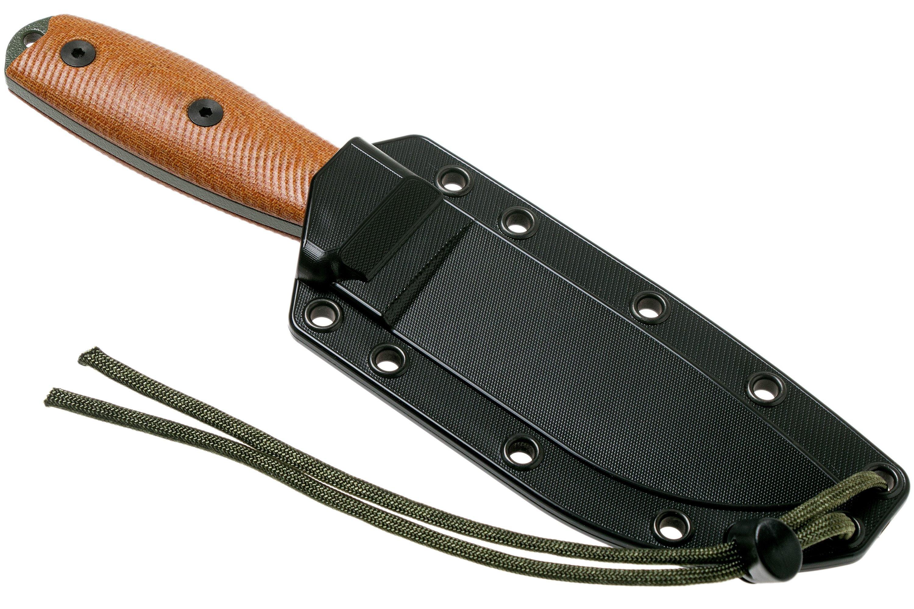 ESEE Model 4 OD Green Blade 3D Natural Canvas Micarta survivalmes 4POD ...