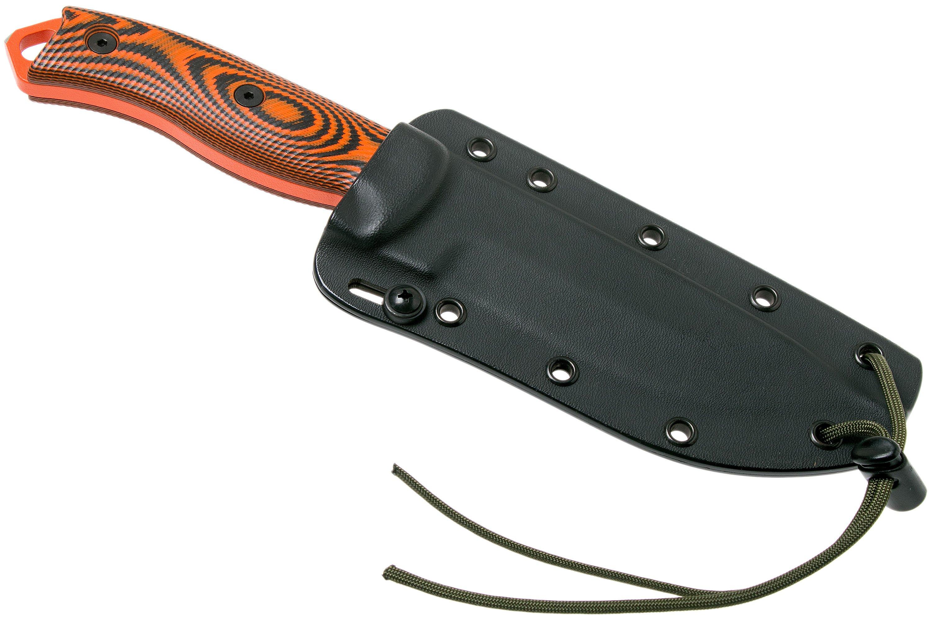 ESEE Model 5 Orange Blade 3D Orange-Black G10 survival knife 5POR-006 ...