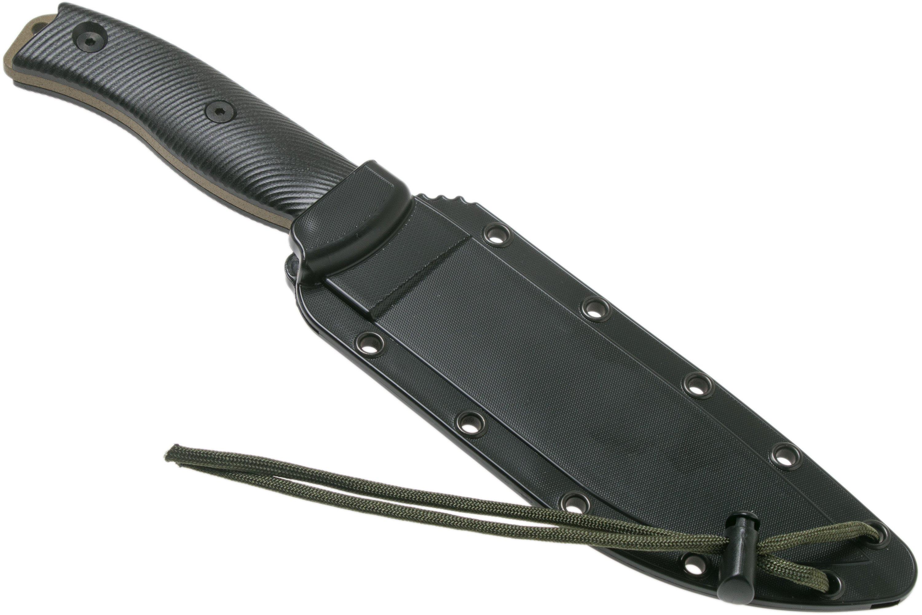 ESEE Model 6 Dark Earth Blade 3D Black G10 survival knife 6PDE-001 ...