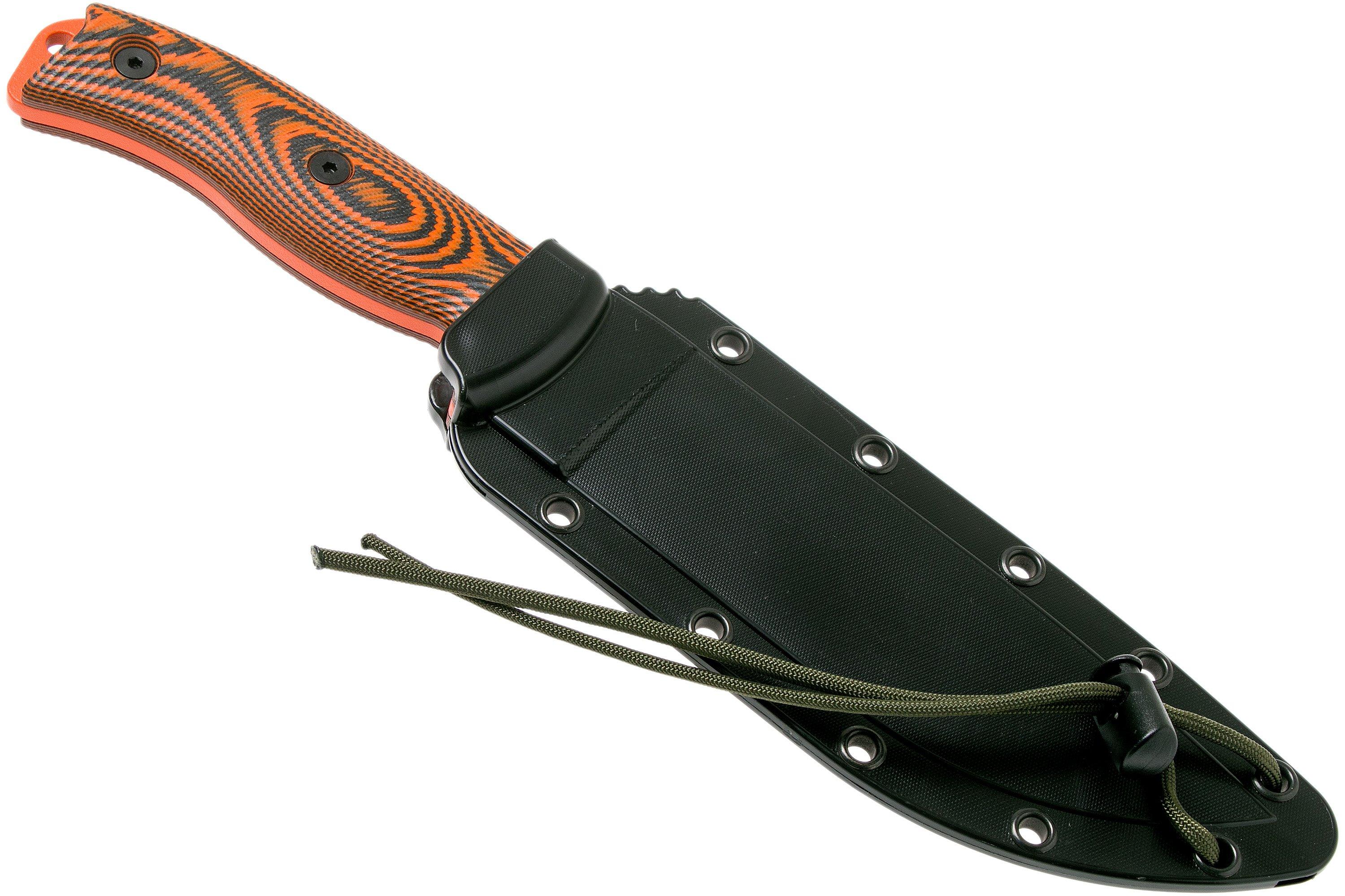 ESEE Model 6 Orange Blade 3D Neon Orange-Black G10 survival knife 6POR ...