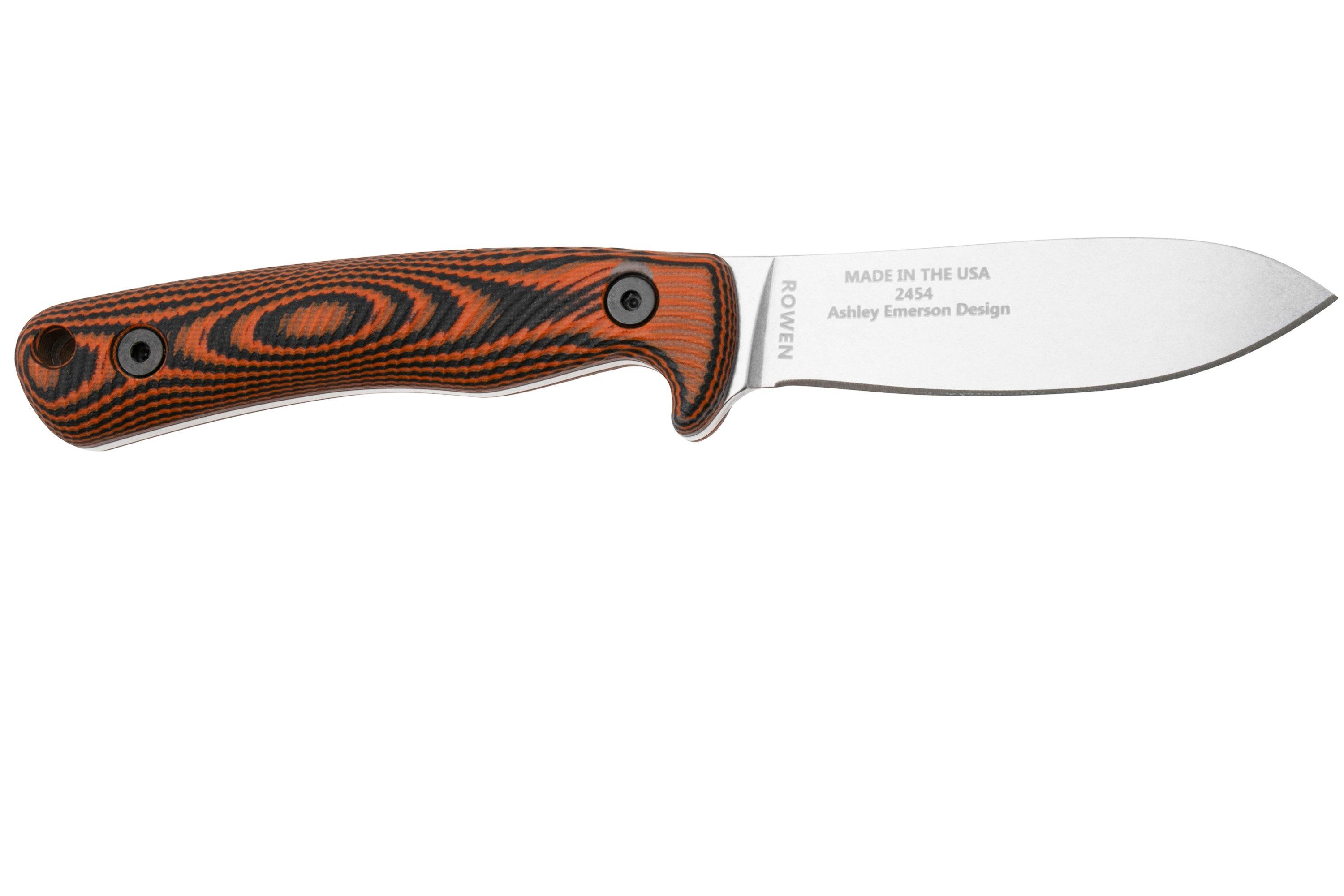 ESEE Knives Ashley Emerson EE-AGK35V, S35VN Orange G10, hunting knife ...