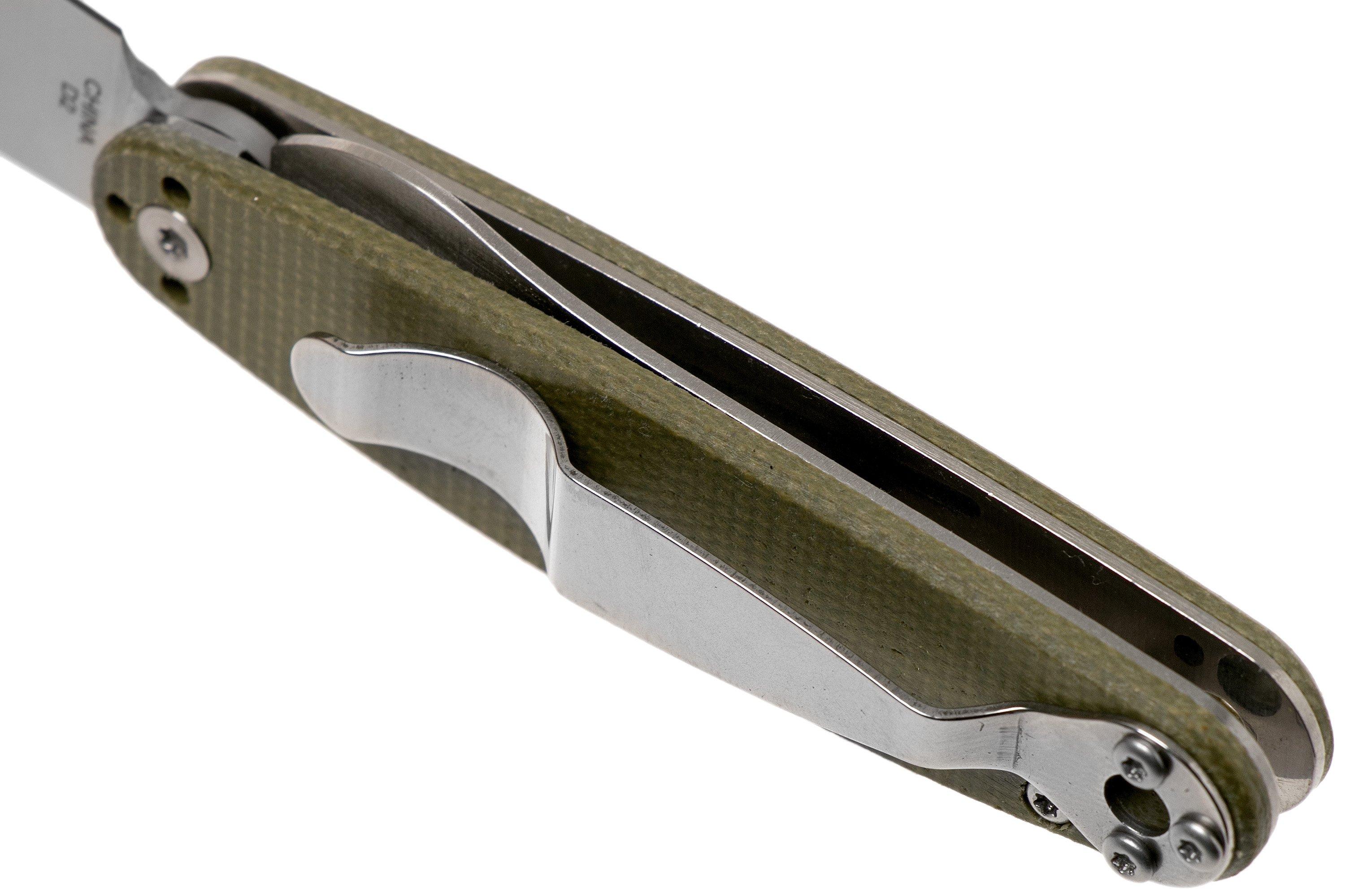 ESEE Churp EE-CH-01 D2, Green Micarta pocket knife | Advantageously ...