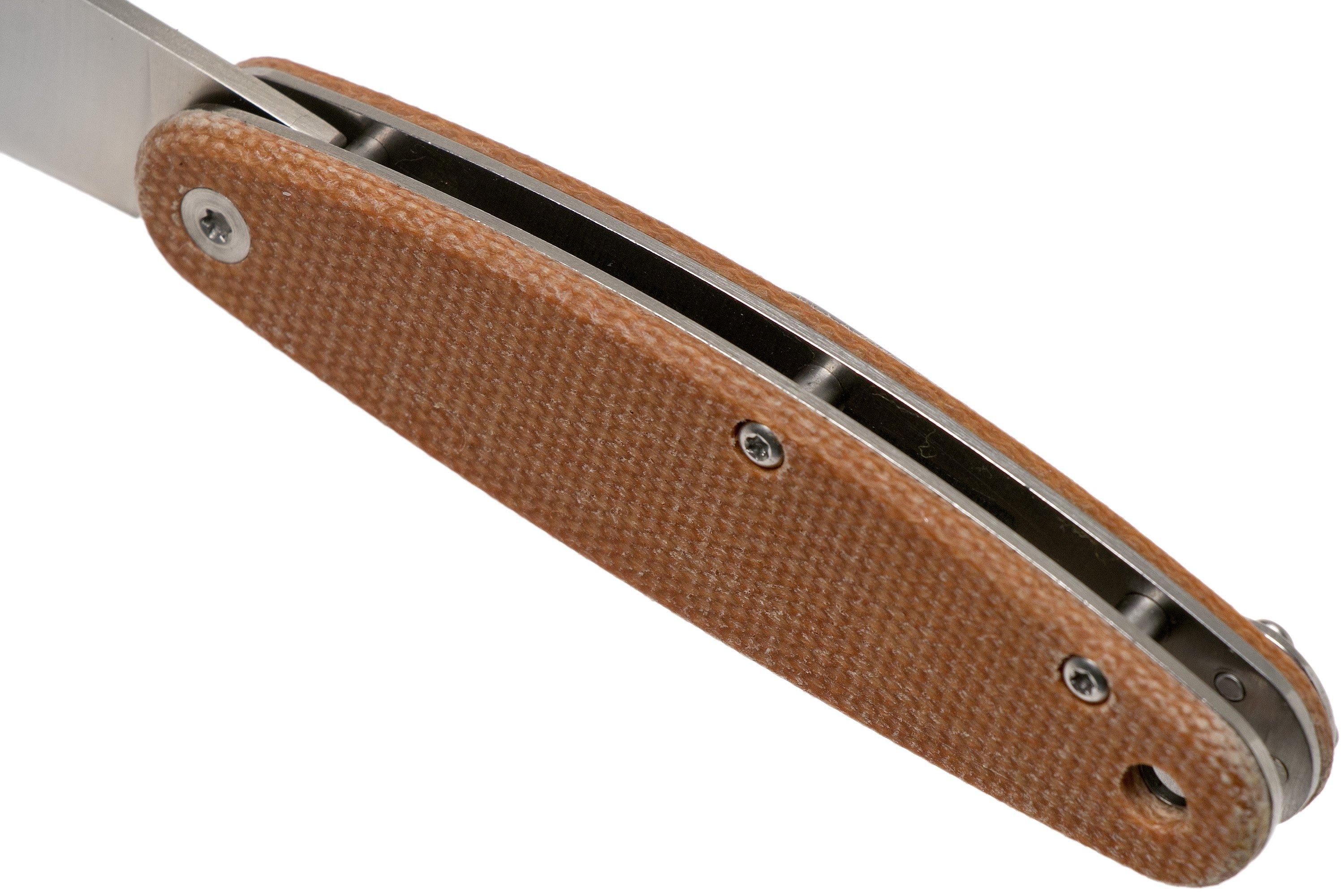 ESEE Churp EE-CH-02 D2, Brown Micarta pocket knife | Advantageously ...