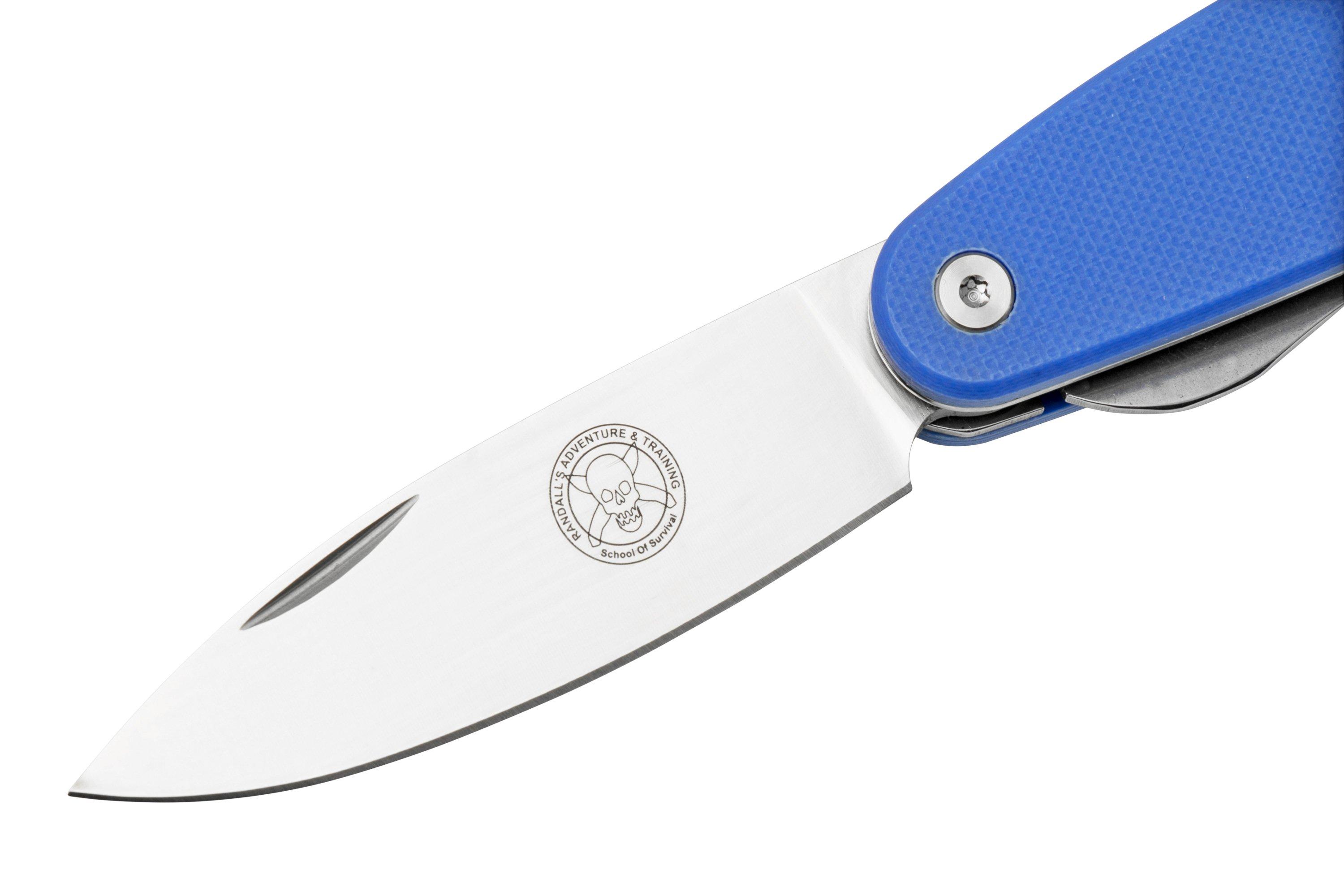 ESEE Churp EE-CH-06 D2, Blue Micarta pocket knife | Advantageously ...