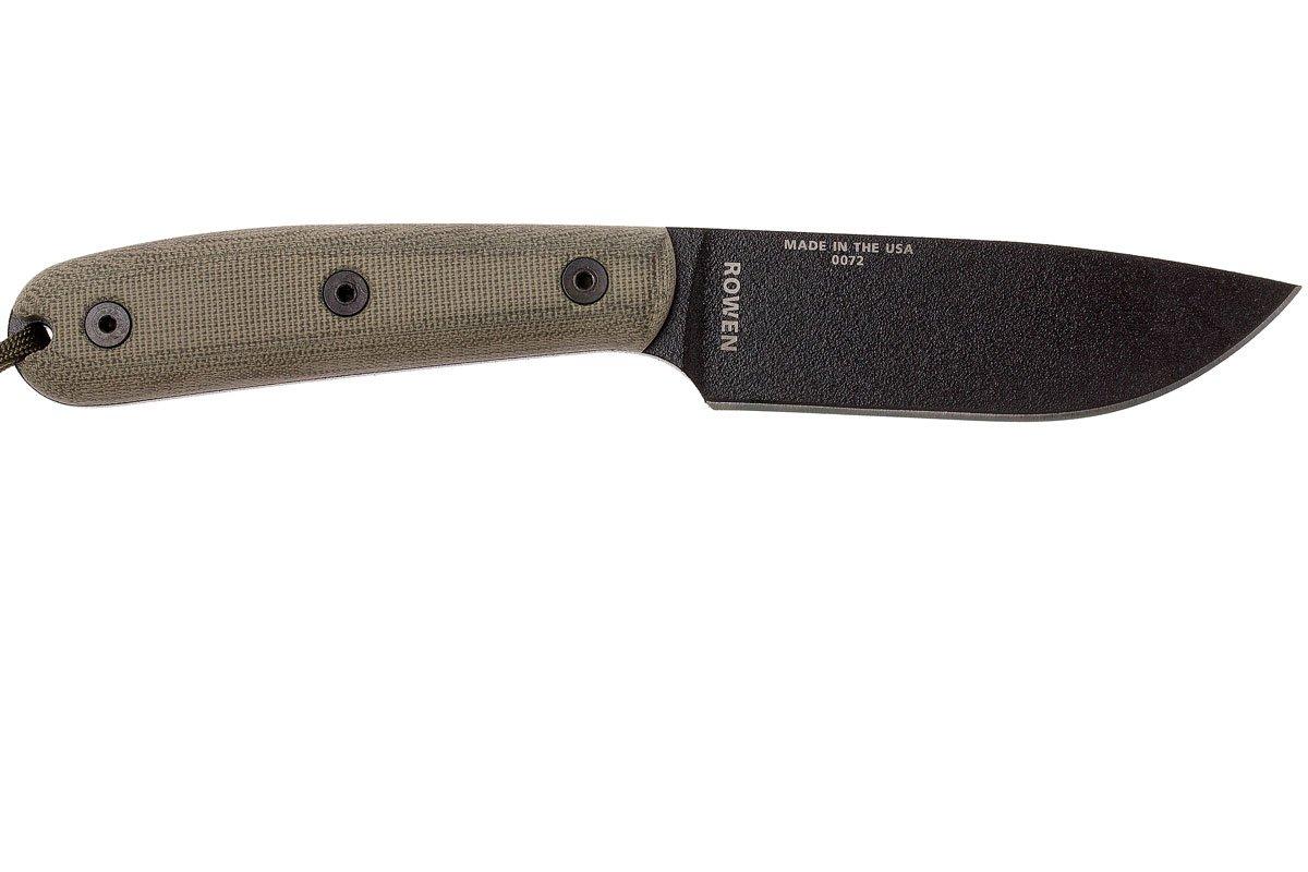 ESEE Model 4HM coltello bushcraft Modified Handle, fodero in pelle ...