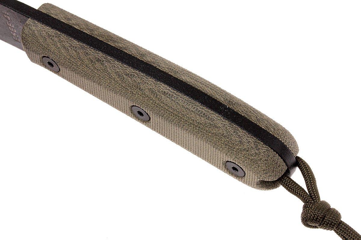 ESEE Model 4HM bushcraft knife Modified Handle, leather sheath ...