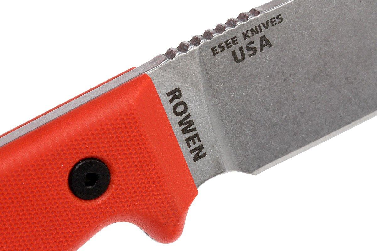 ESEE Model 4 Stainless 440C Orange 4P-MB-SS-OR with sheath + clip and ...