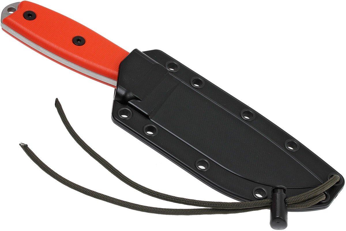ESEE Model 4 Stainless 440C Orange 4P-MB-SS-OR con funda + Clip y MOLLE ...