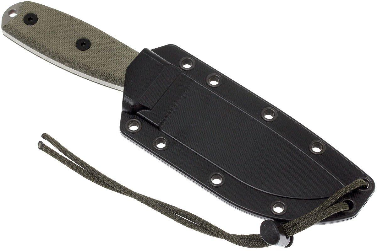 ESEE Model 4 Stainless 440C 4P-MB-SS with sheath + clip and MOLLE-back ...