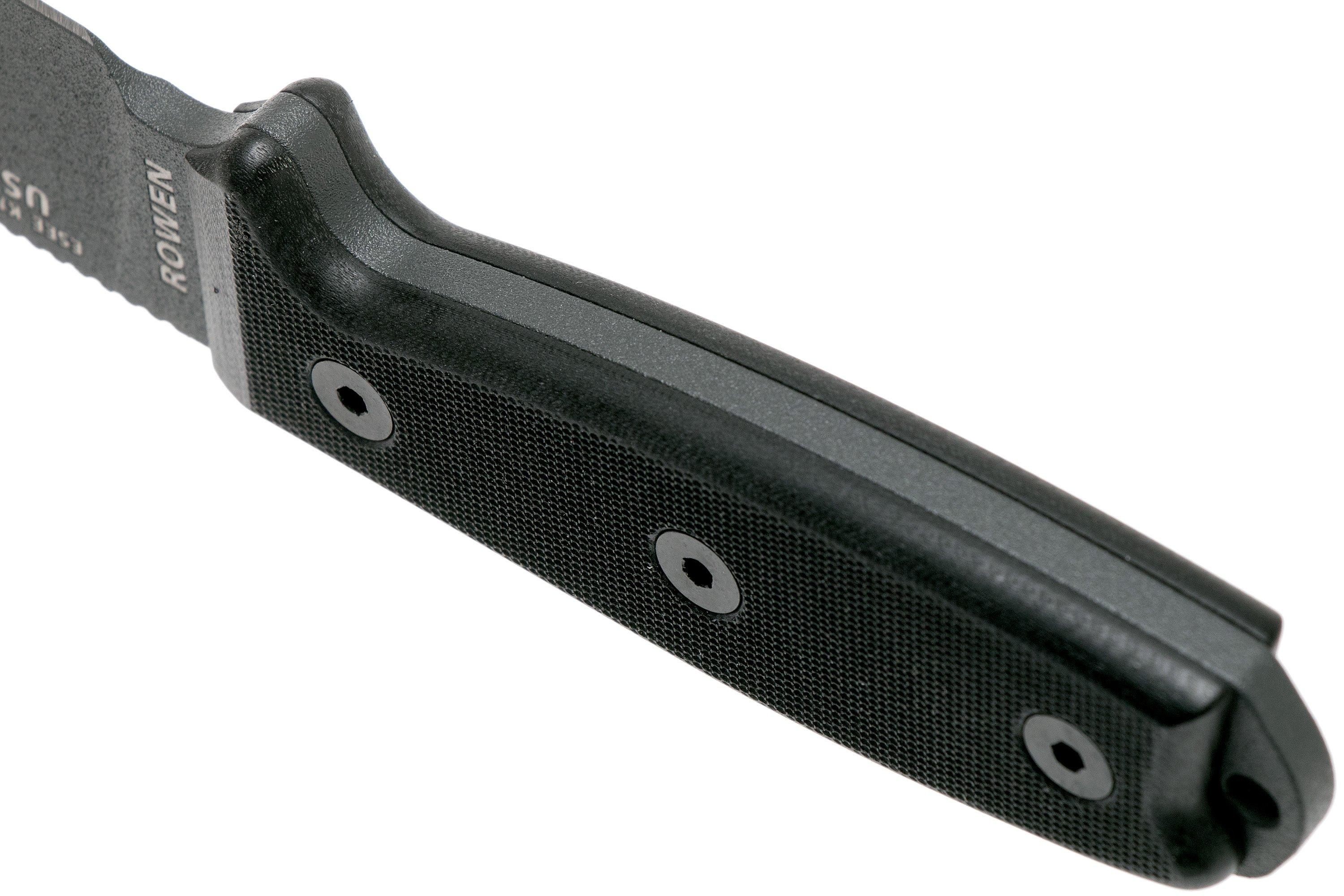 ESEE Model 4 Tactical Gunsmoke, Black Handle 4P-TG-B con funda + clip ...