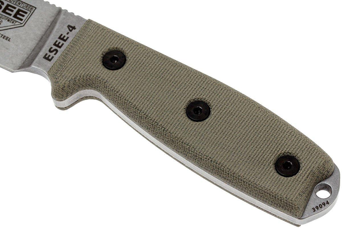 ESEE Model 4 Uncoated 4P-UC survivalmes met coyote schede + clip ...