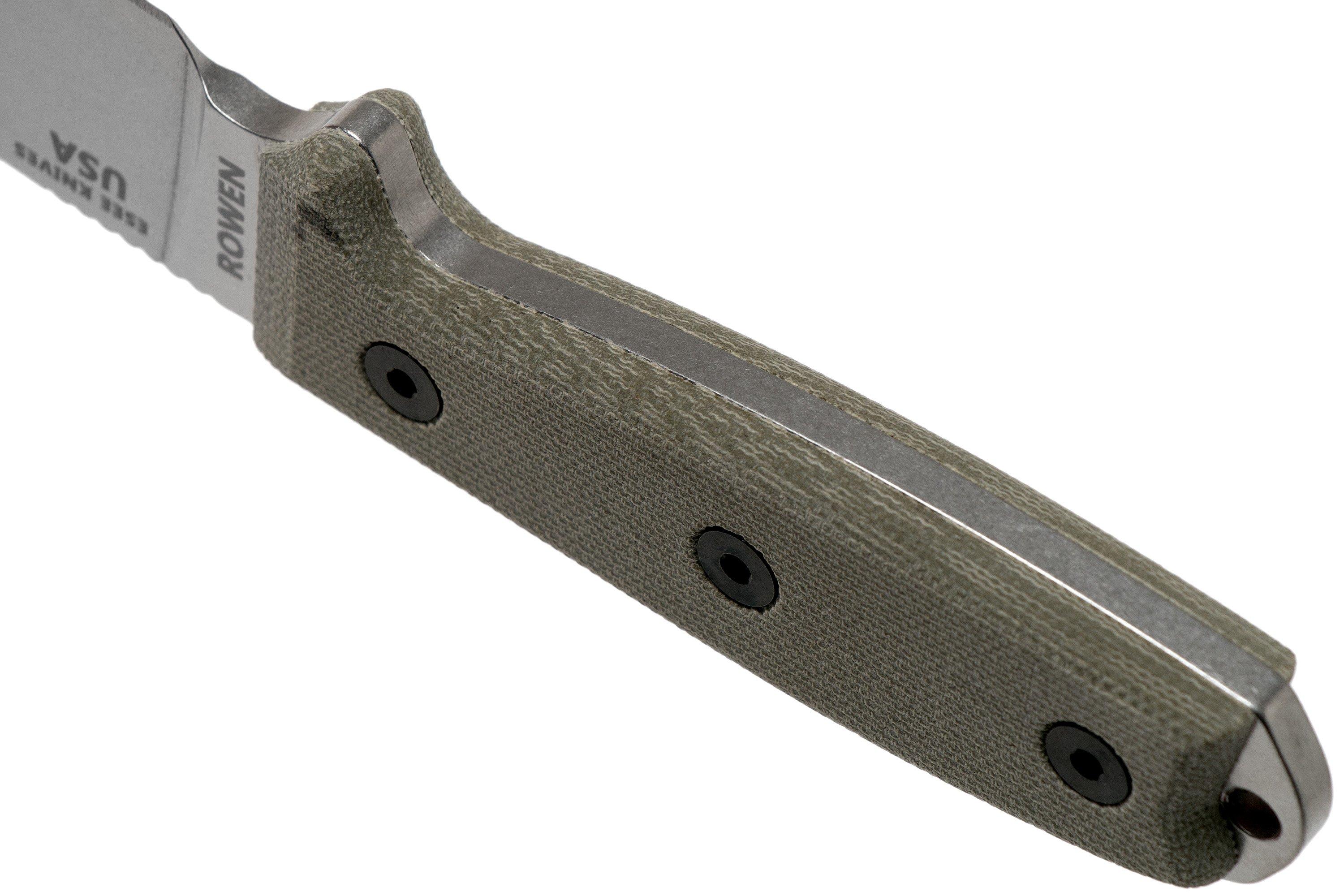 ESEE Model 4 Plain Edge S35VN, Canvas Micarta Handle 4P35V with sheath ...