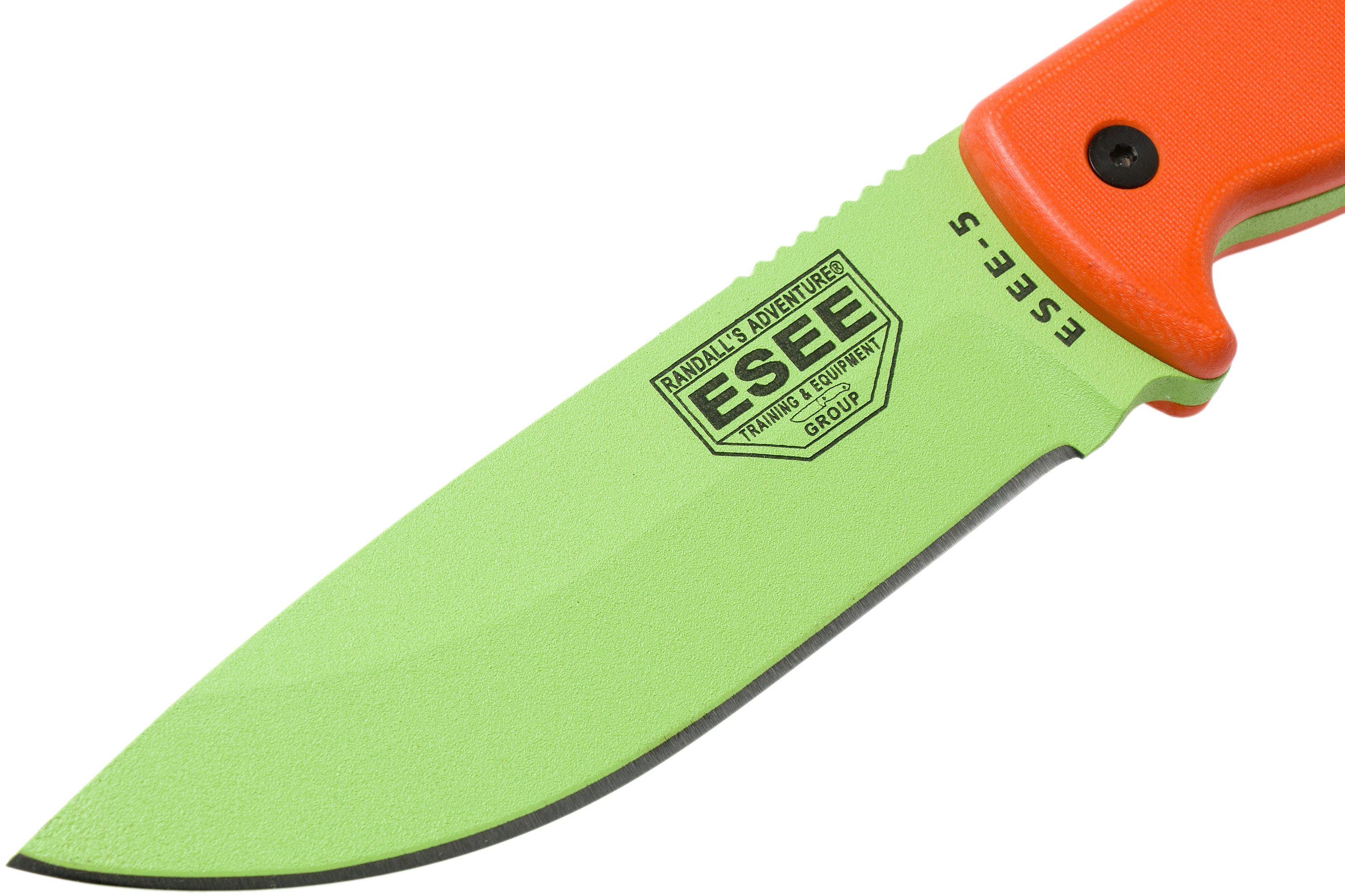ESEE Model 5 Venom Green 5P-VG coltello da sopravvivenza con fodero ...