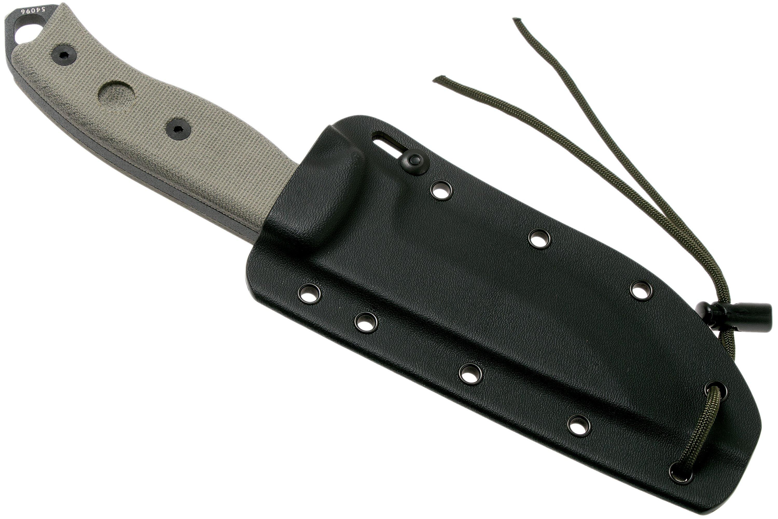 ESEE Model 5 Tactical Gunsmoke, desert tan manico 5S-TG con fodero ...