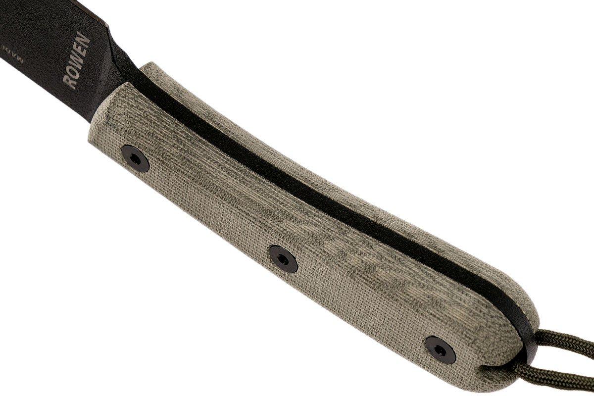 ESEE Model 6HM bushcraft knife Modified Handle, leather sheath ...