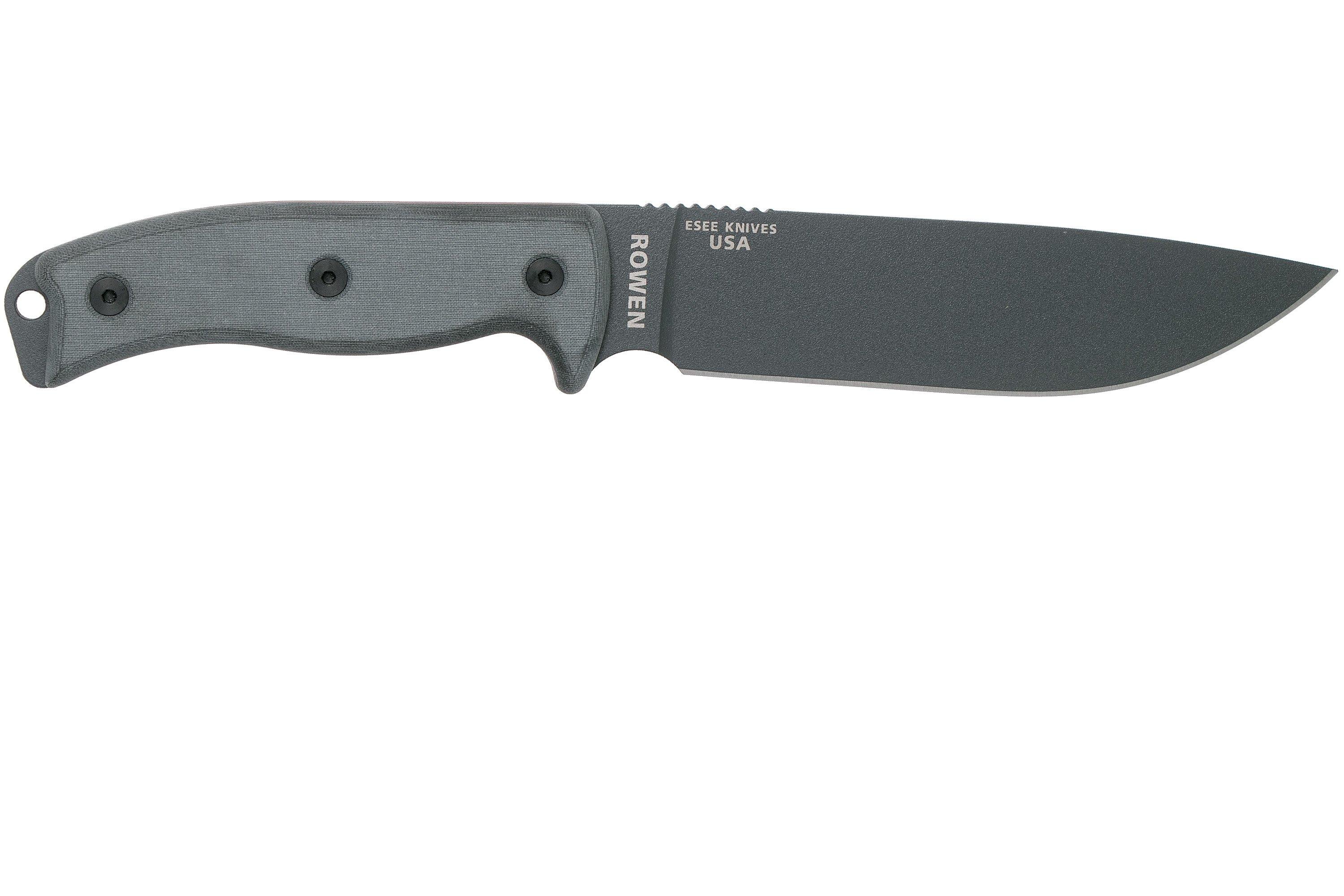 ESEE Model 6 Tactical Gunsmoke, manico grigio 6P-TG con fodero nero ...