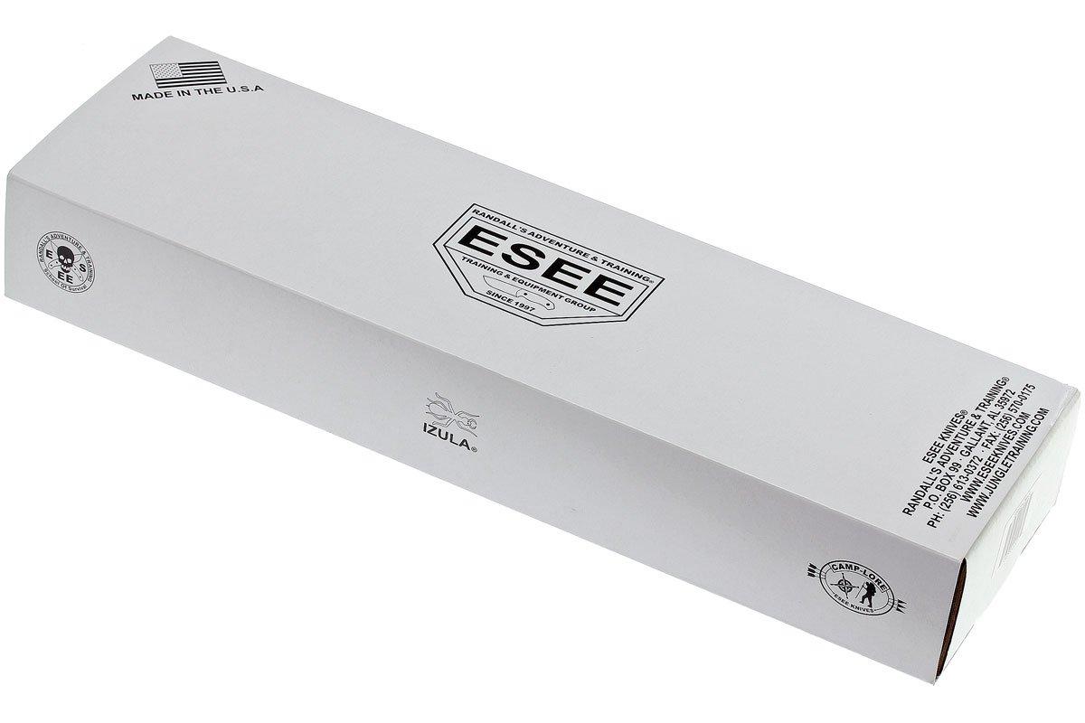 ESEE Model CM6 black, survival knife with kydex sheath + belt clip ...