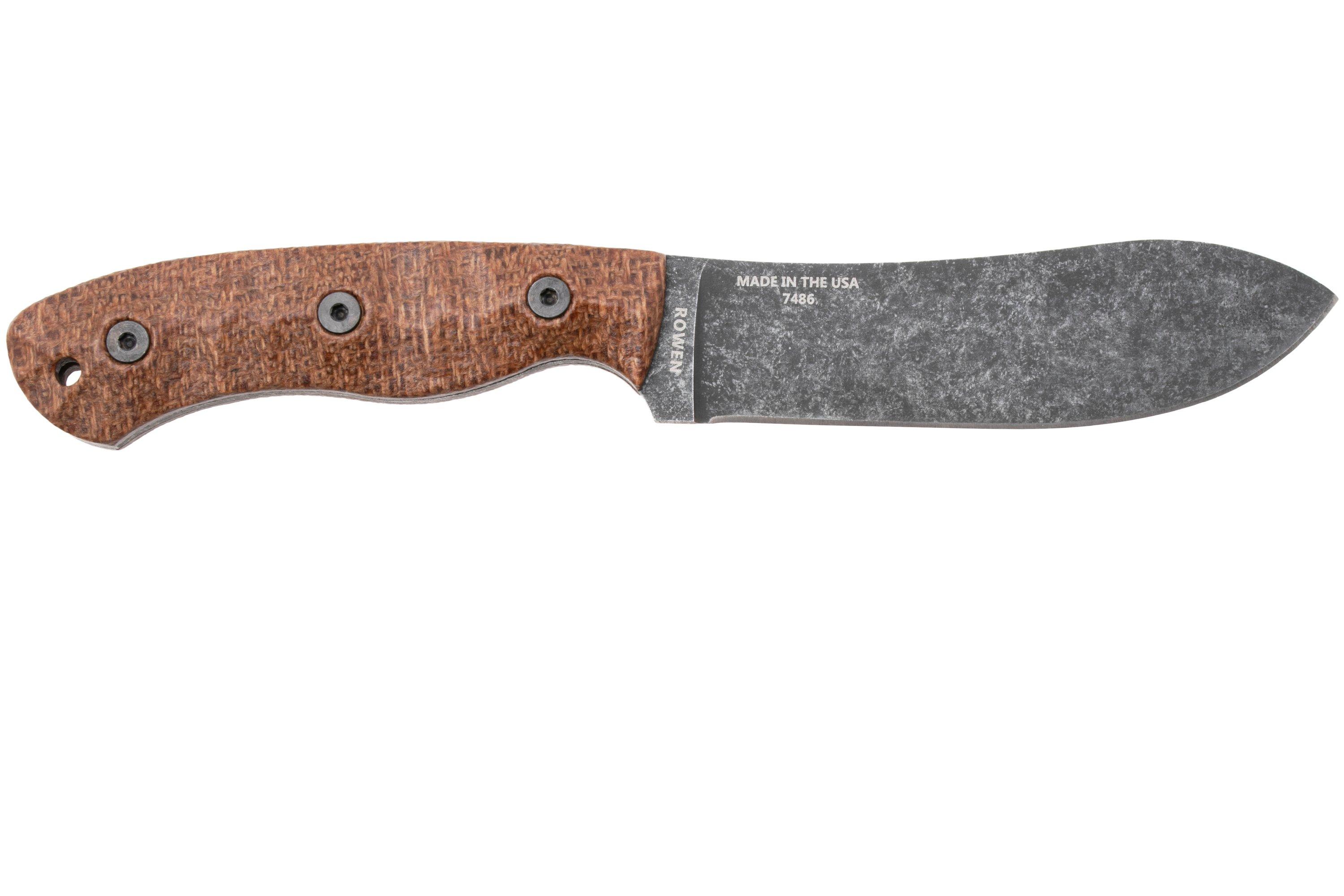 ESEE JG5, ESEE-JG5-BM, 1095 Stonewashed Black Oxide, Brown Burlap ...