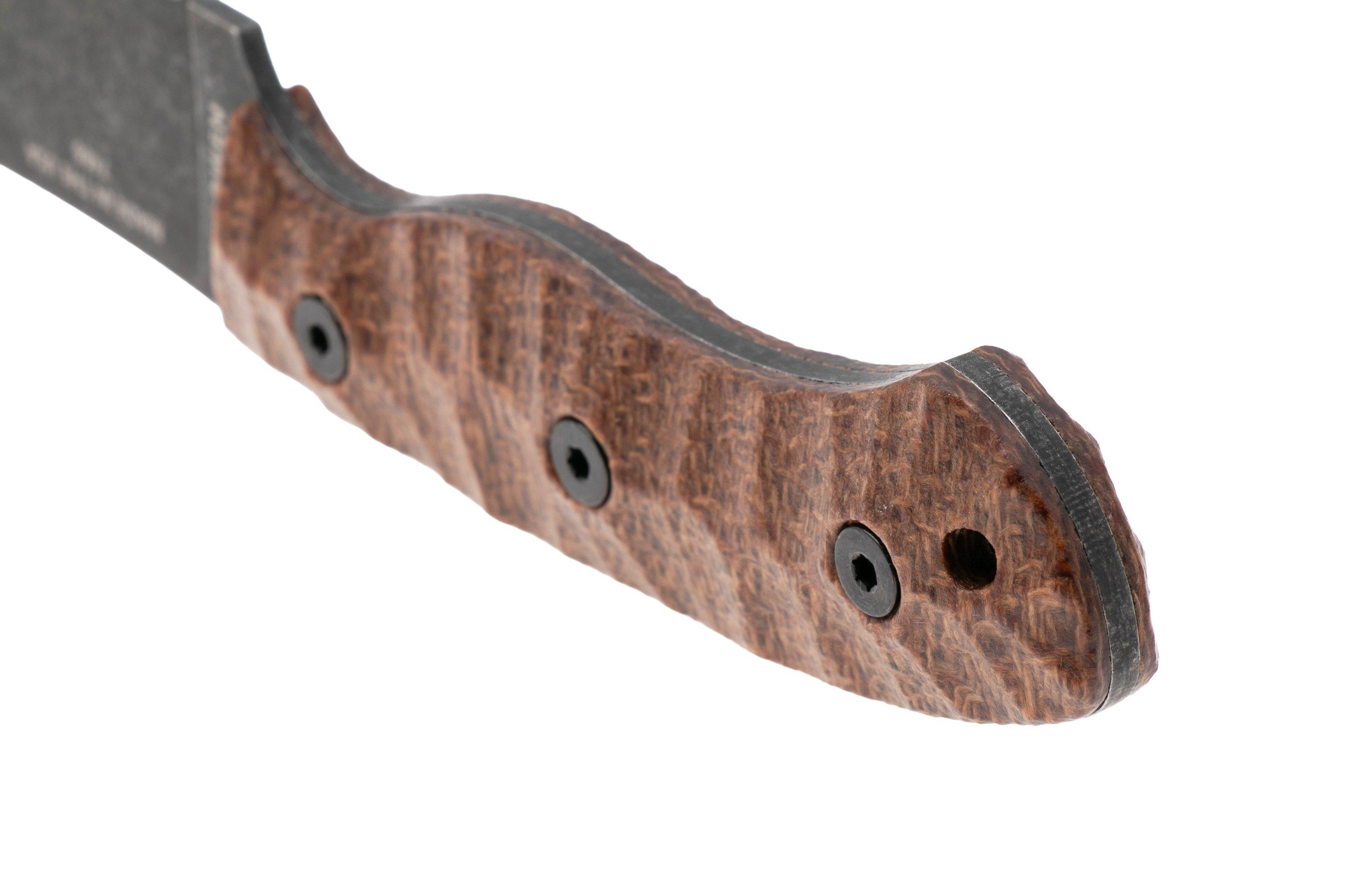 ESEE JG5, ESEE-JG5-BM, 1095 Stonewashed Black Oxide, Brown Burlap ...